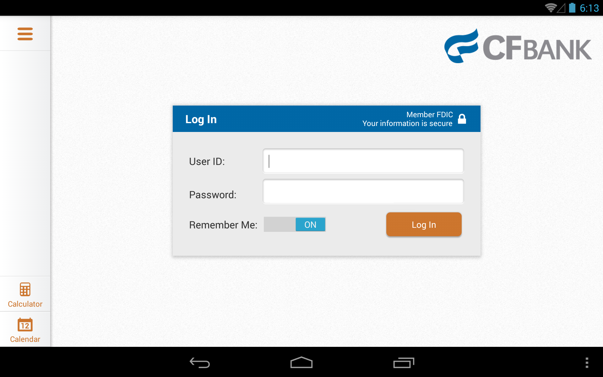 CFBank Tablet - App on Amazon Appstore
