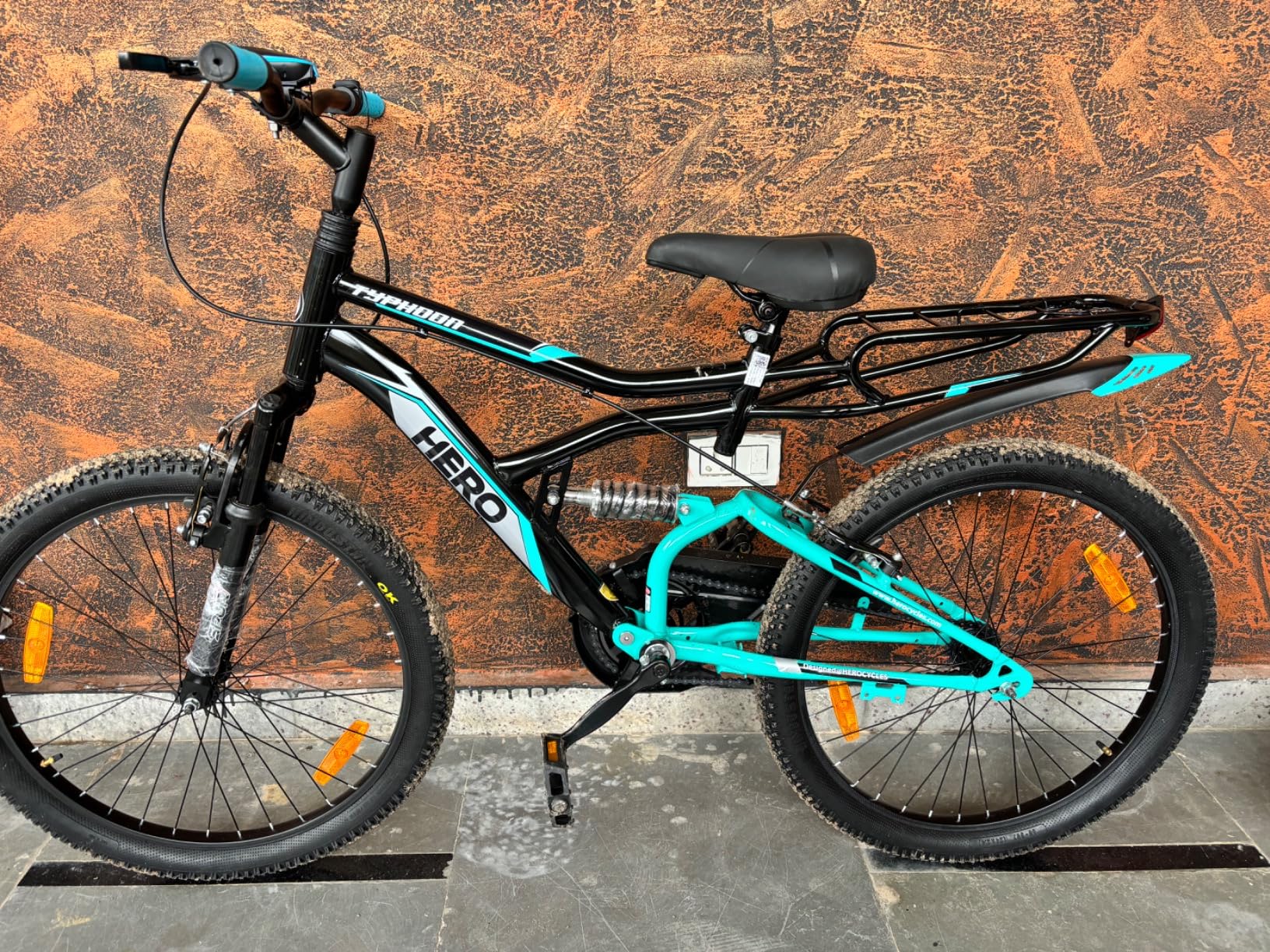 Buy Hero Typhoon 24T Double Suspension Single Speed Bicycle for 9 ...