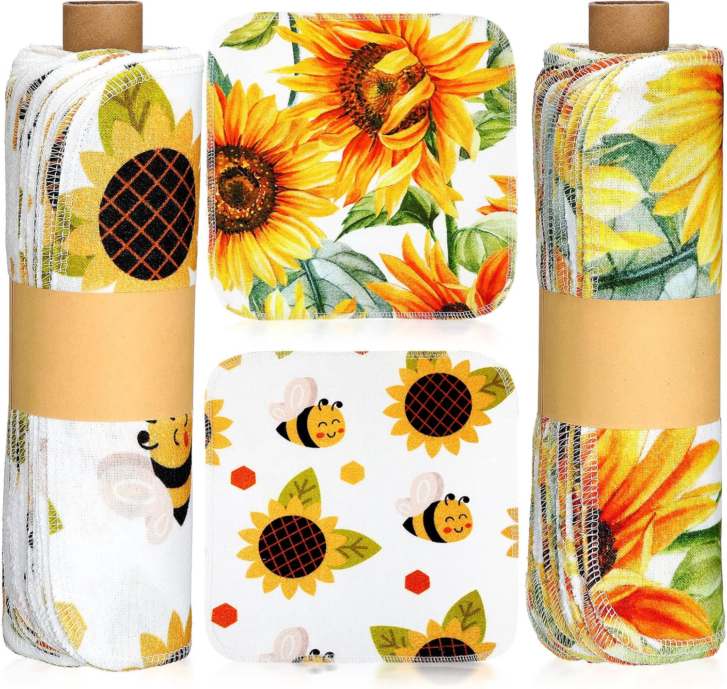 Amazon.com: Redbaker 50 Pcs Reusable Paper Towels Paperless Reusable ...