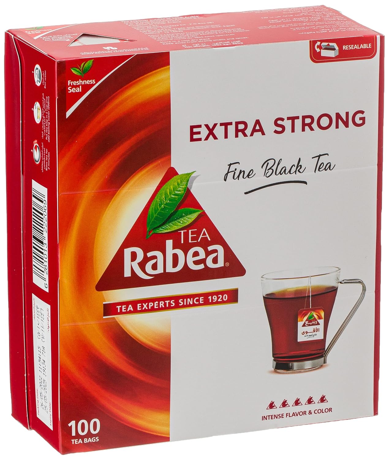 Amazon.com : Rabea 100 Teabags (Extra Strong) : Grocery & Gourmet Food