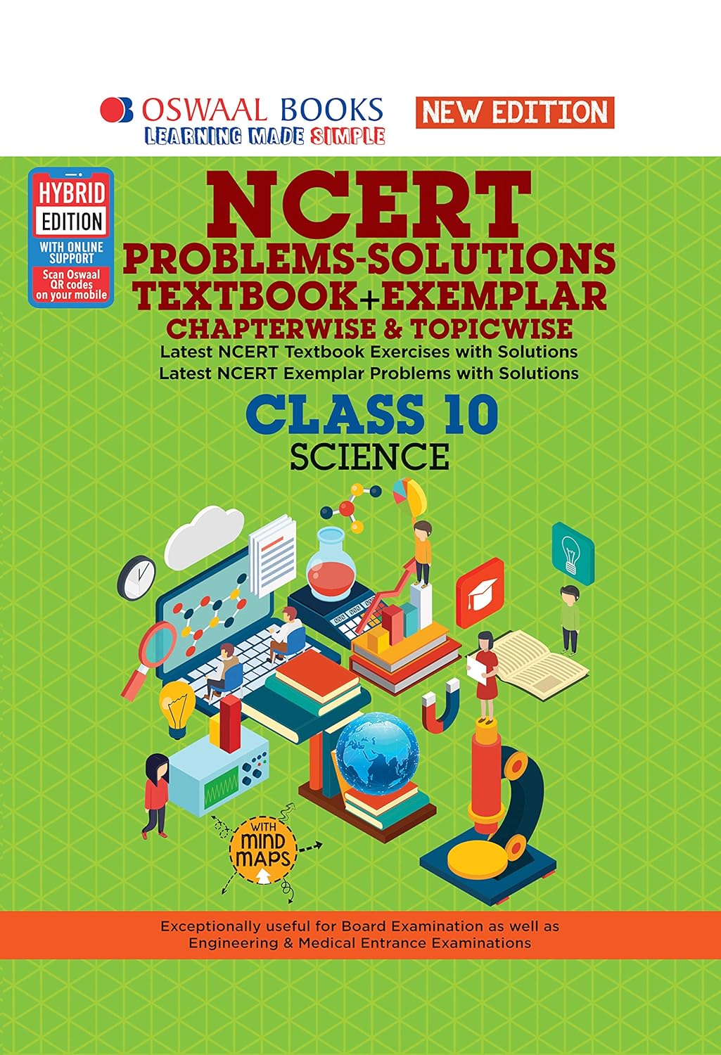 Oswaal NCERT Solutions Textbook + Exemplar Class 10 Science (March 2019 ...