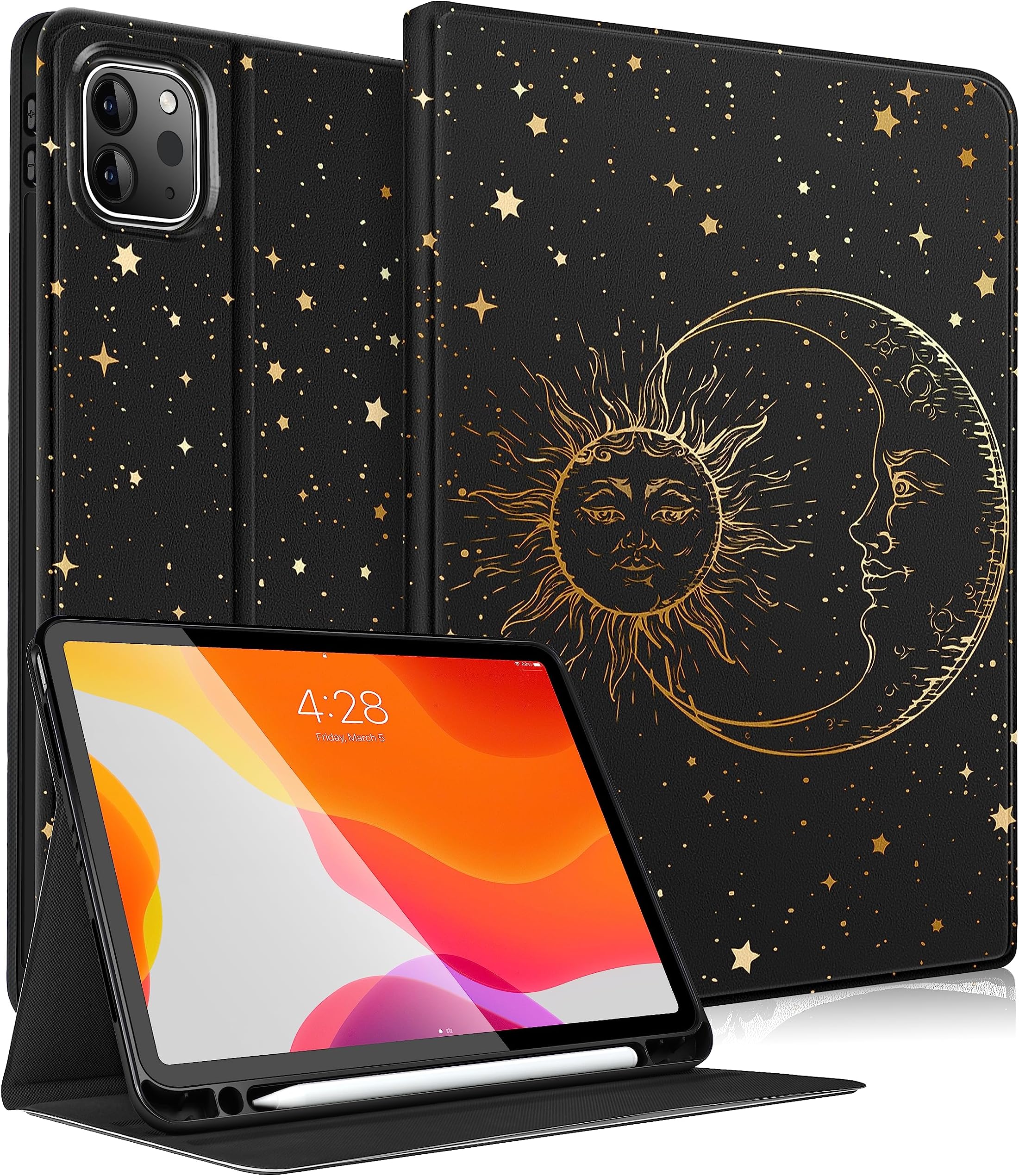 Amazon.com: Uppuppy iPad Pro 12.9 Case, Kids Folio PU Leather Cover ...