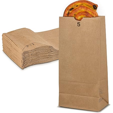 Amazon.com: Duro Paper Bags, Sack Lunch Bags, 4 lb, Brown, 500 Count ...