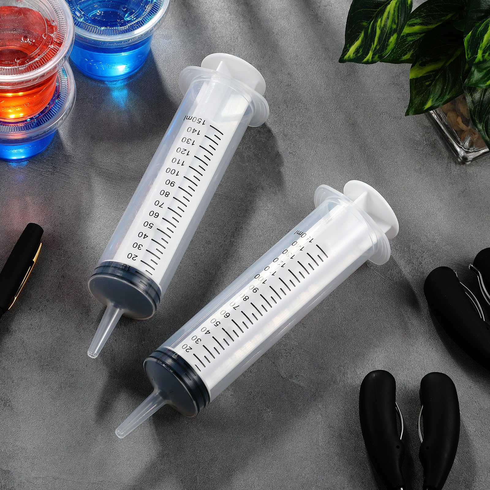 Snapklik.com : 50 Pcs 150ml Large Syringes Bulk Individual Sealed ...