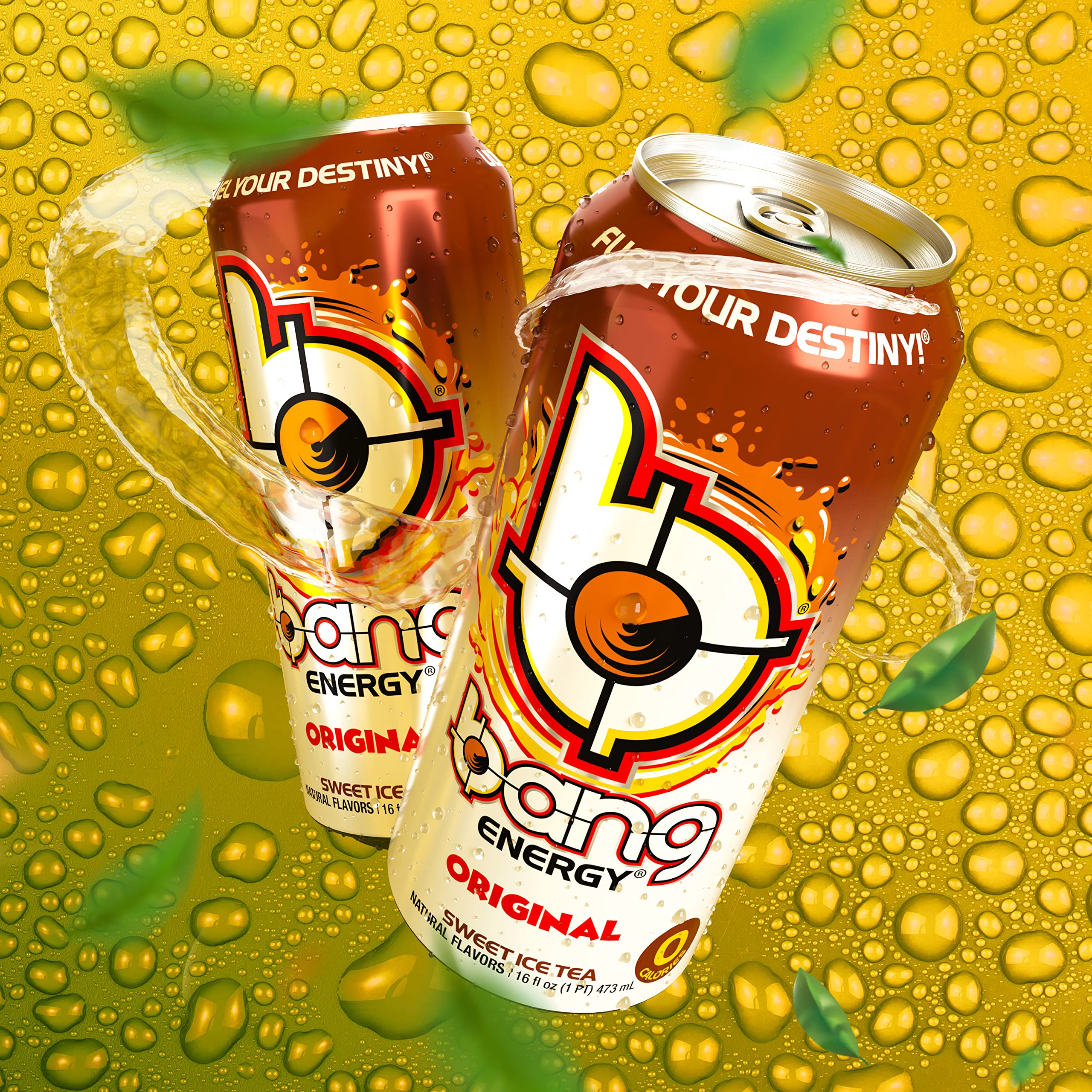 Snapklik.com : Bang Energy Sweet Ice Tea, Sugar-Free Energy Drink, 16 ...