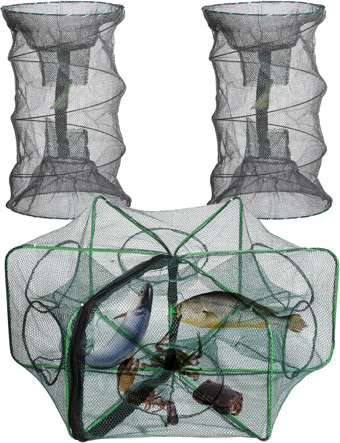 Amazon.com : Master Fishing Traps Set, Extra-Fine Net Fishing Bait Cage ...