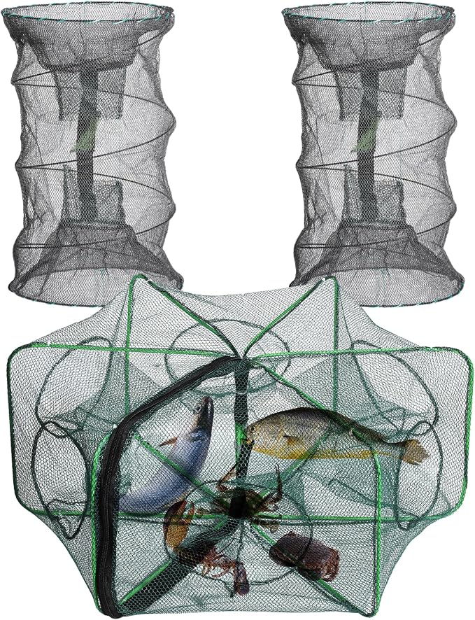 Amazon.com : Master Fishing Traps Set, Extra-Fine Net Fishing Bait Cage ...