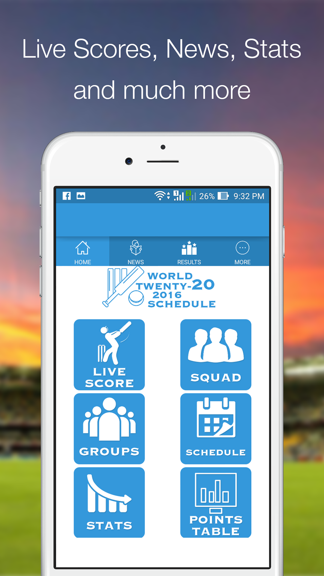 Twenty 20 Cricket World Cup 2016 Schedule & Live Scores - App on Amazon ...