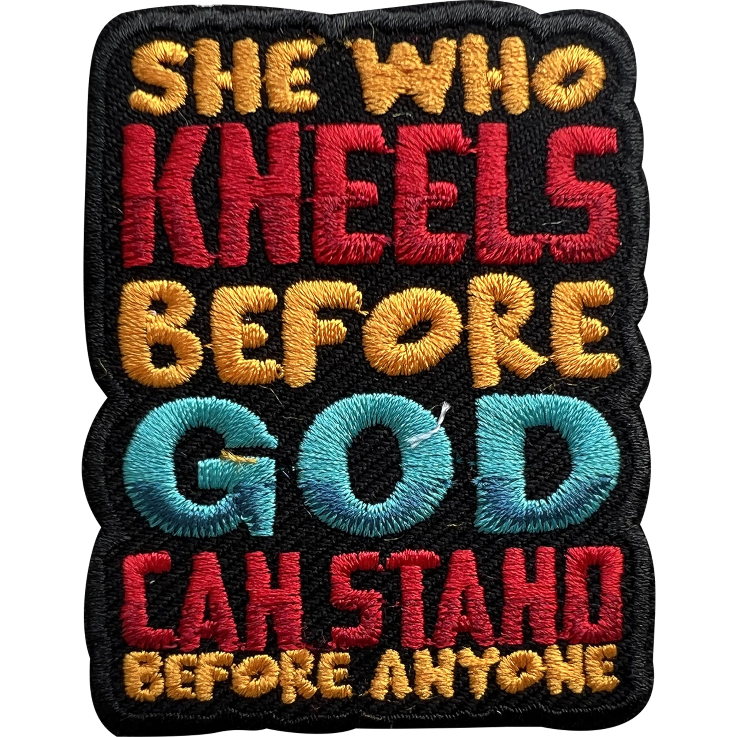 Amazon.com: Zolawe She Who Kneels Before God Patch, Sew On Iron On ...