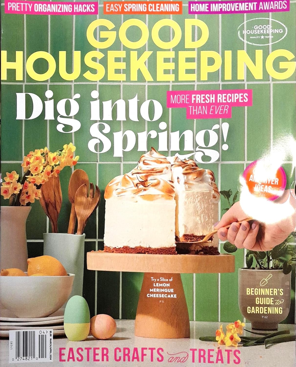 Good Housekeeping Magazine March April 2024 Dig Into Spring: Amazon.com ...