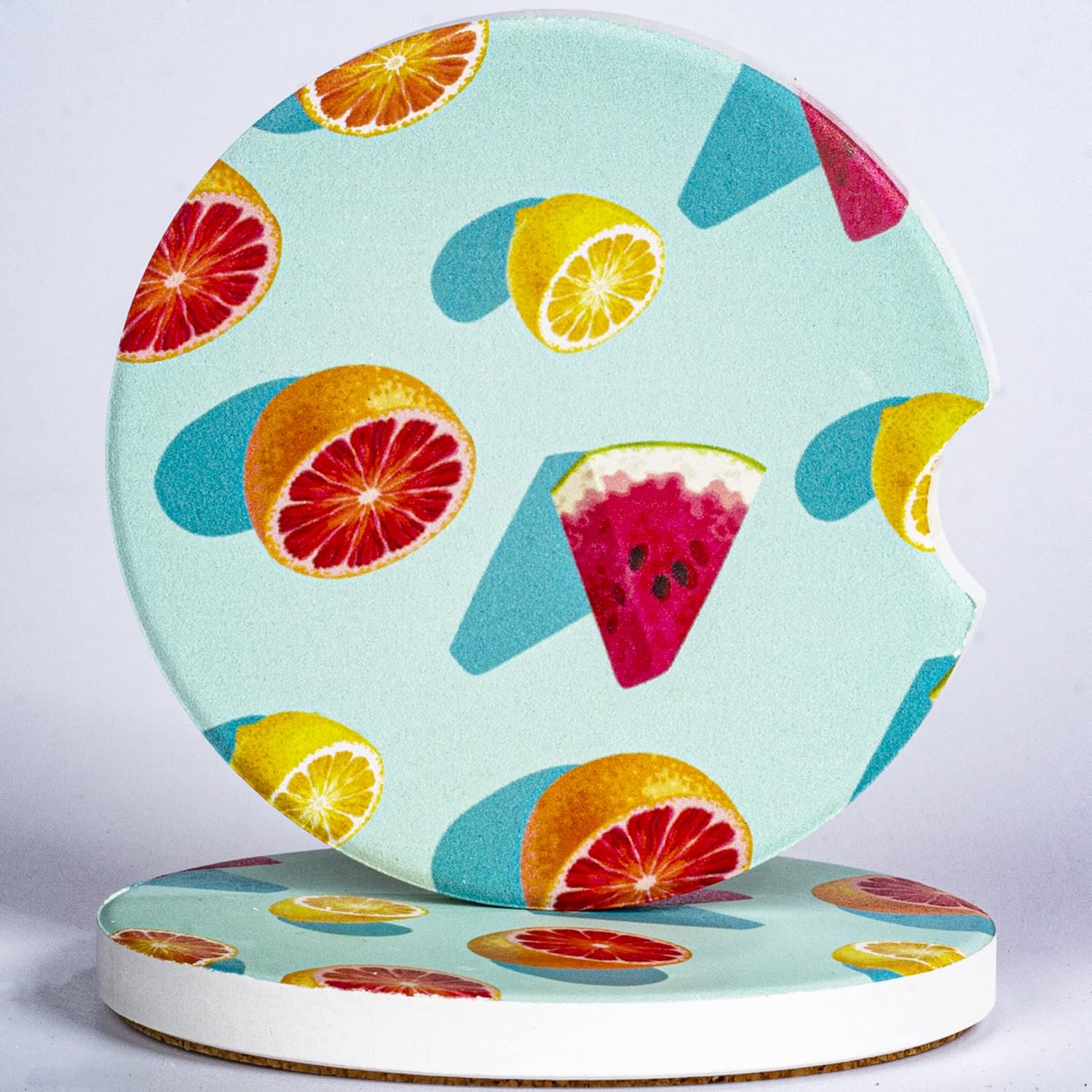 Amazon.com: Yeeper 2.56" Ceramic Car Coasters for Cup Holder - Set of 2 ...