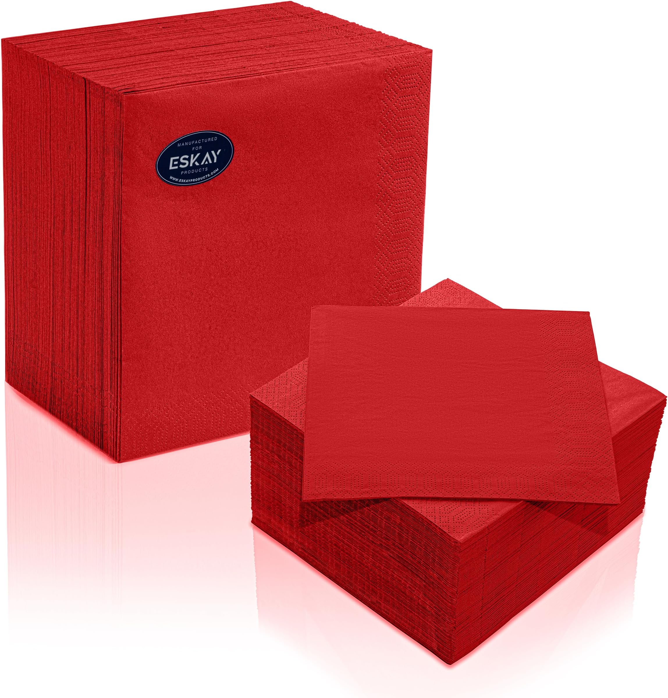 Amazon.com: Touch of Color Paper Lunch Napkins, Classic Red, 150-Count ...