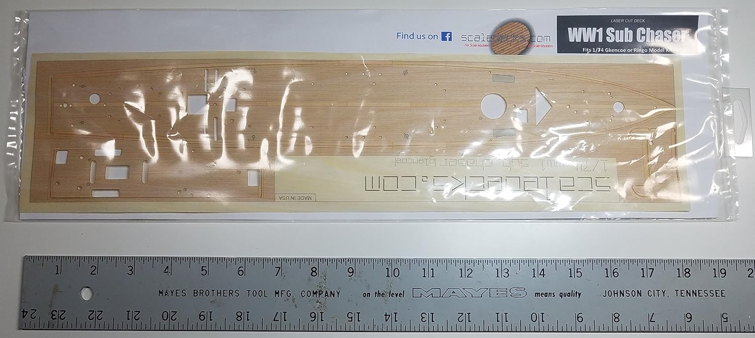 Amazon.com: Premium Wood Deck for 1/74 World War 1 Sub Chaser (fits ...