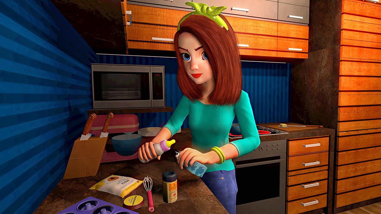 Virtual Mother Simulator 3D: Mommy Baby Care Adventure Games For Girls ...