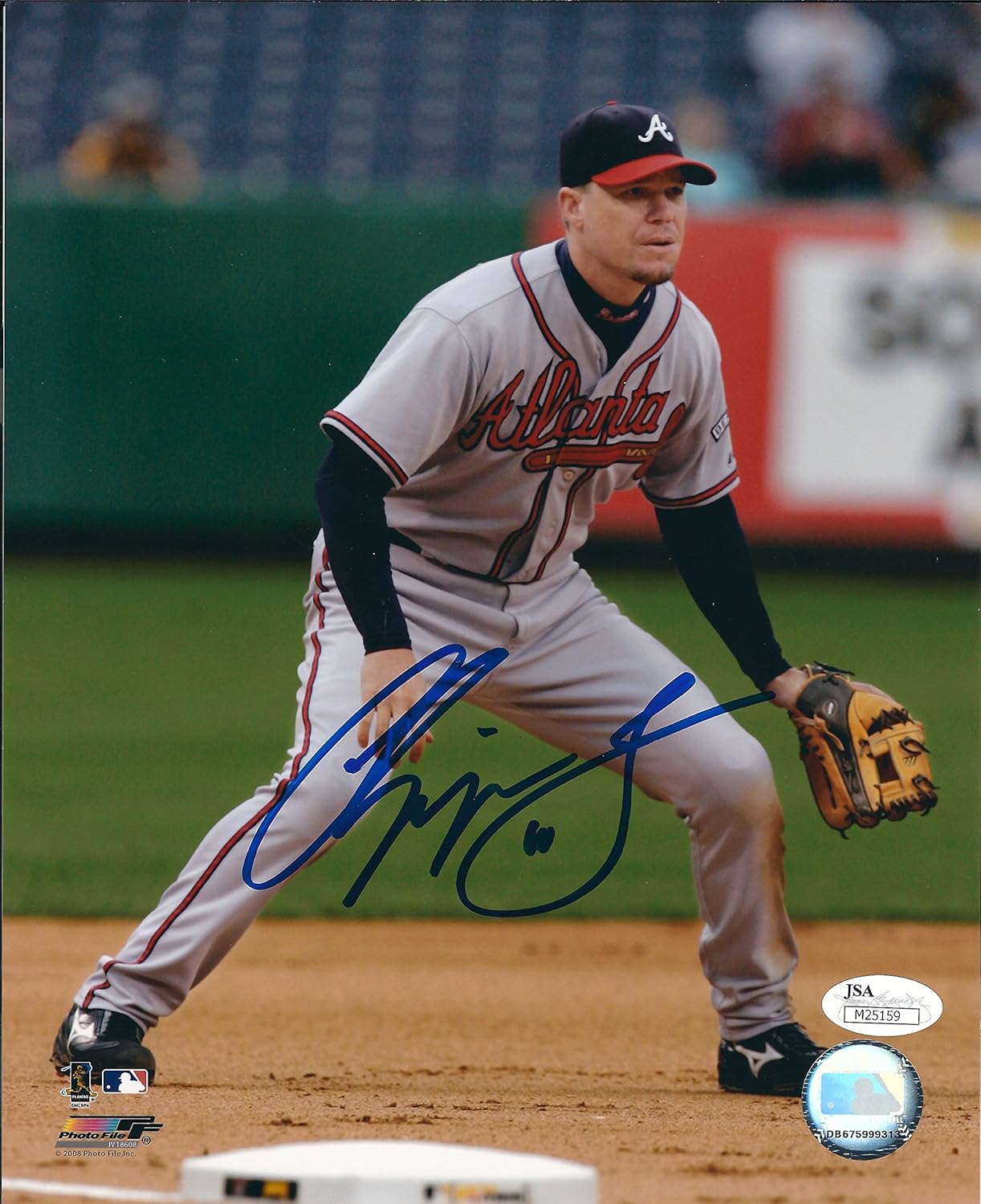 Amazon.com: Autographed Chipper Jones 8X10 Atlanta Braves Photo-JSA ...