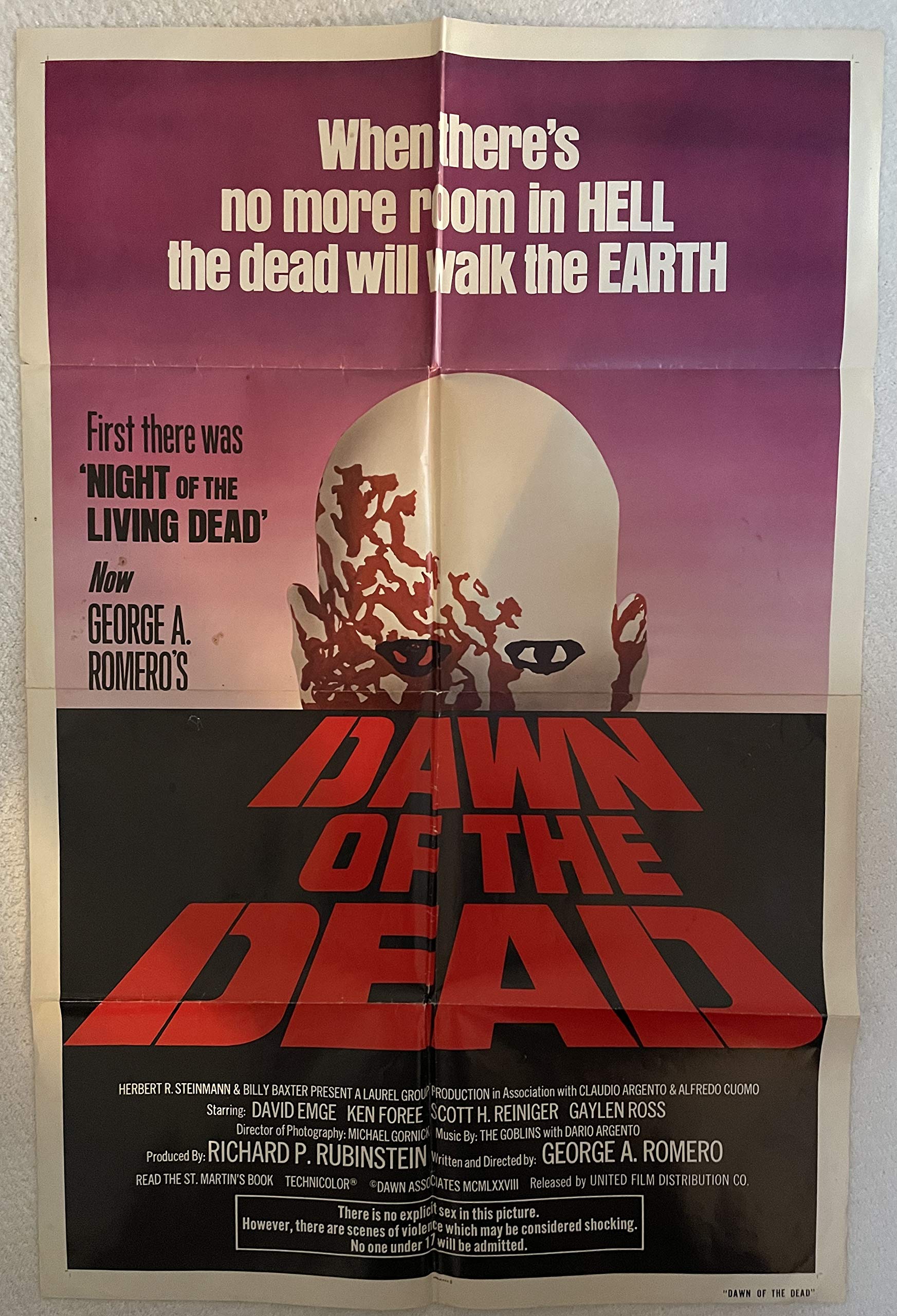 Original Dawn Of The Dead Poster