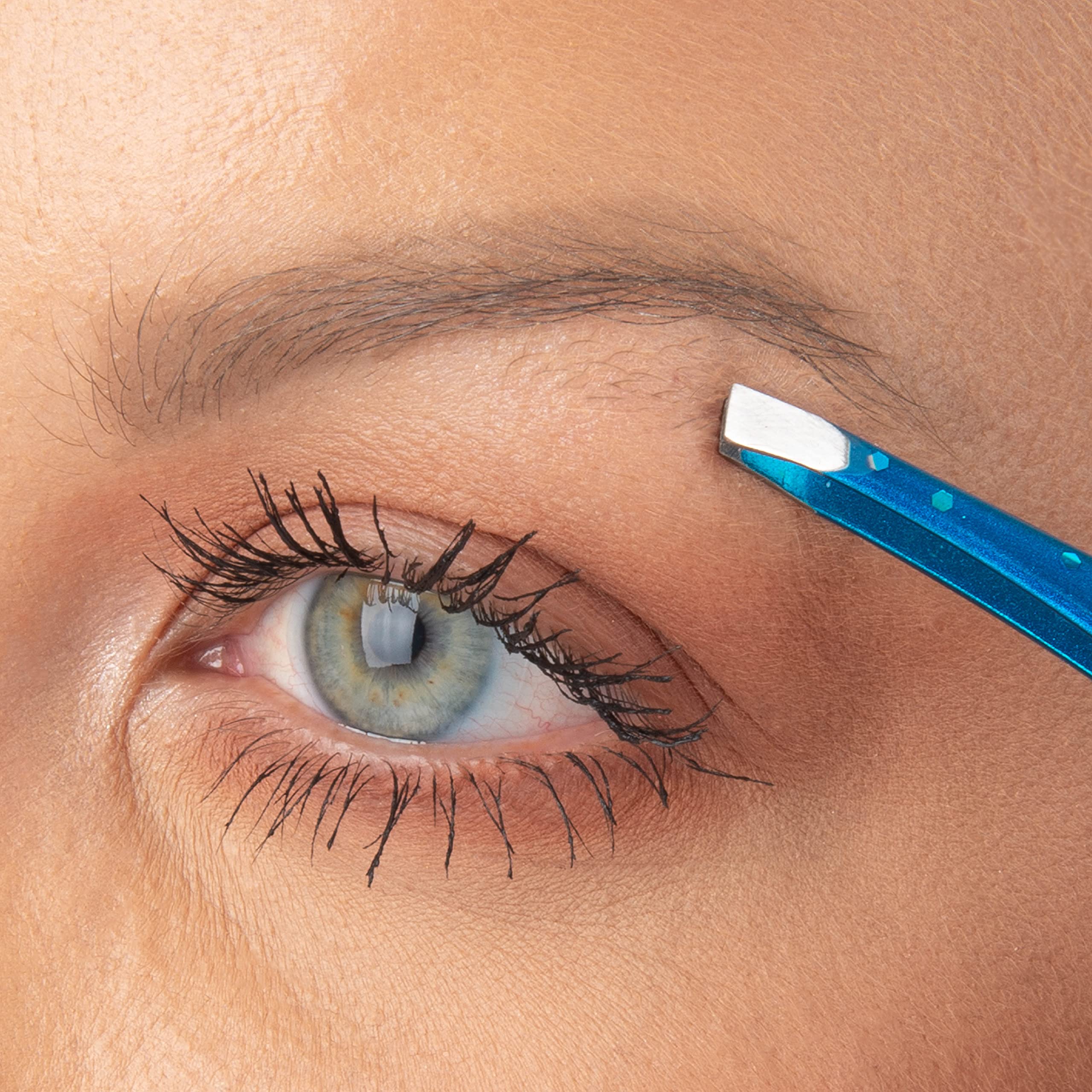 Snapklik.com : TRIM Azure Collection Slant Tip Tweezer Precision-Ground ...