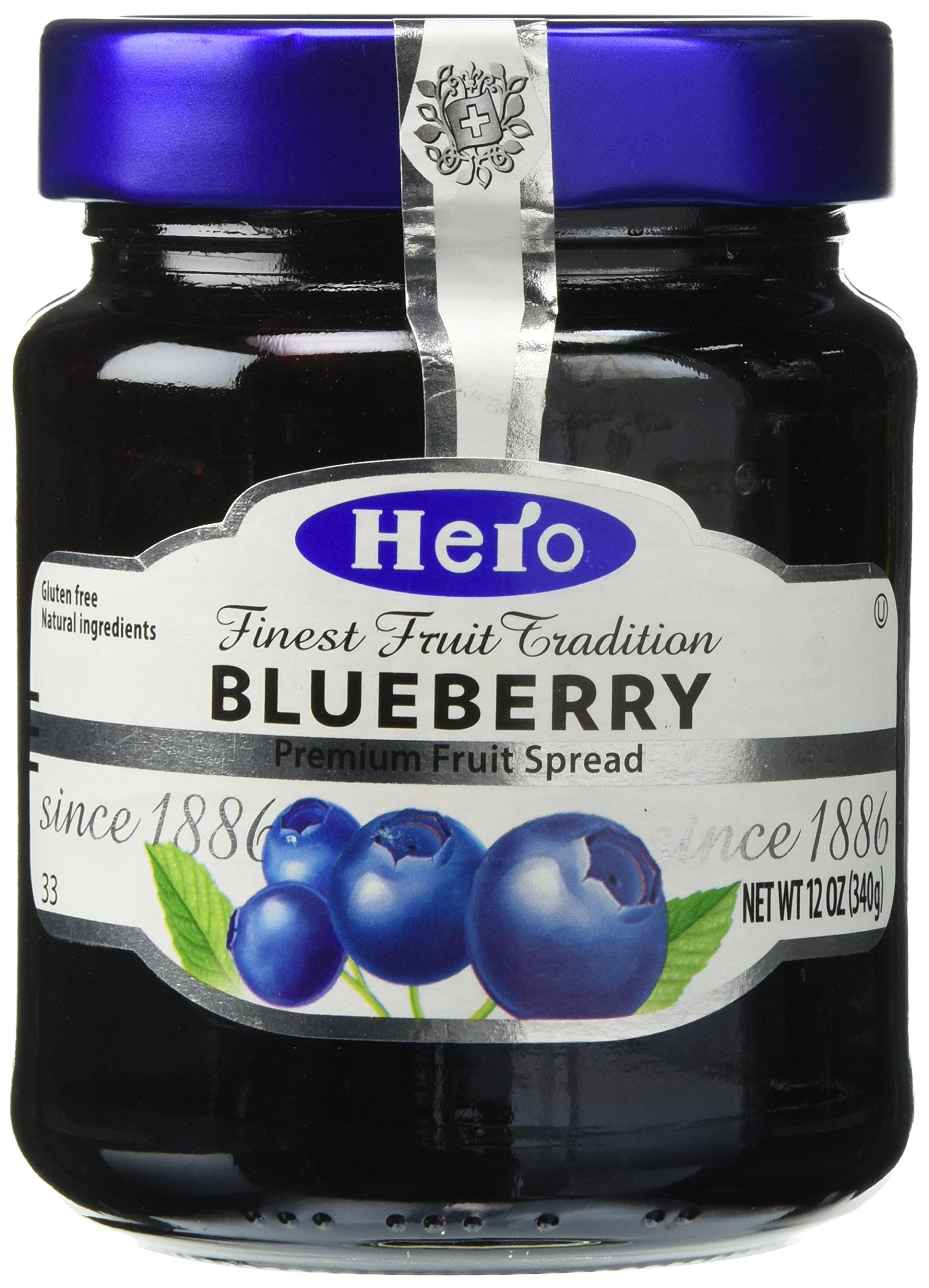 Amazon.com: Hero Fruit Spread Blueberry 12 oz Jar : Grocery & Gourmet Food