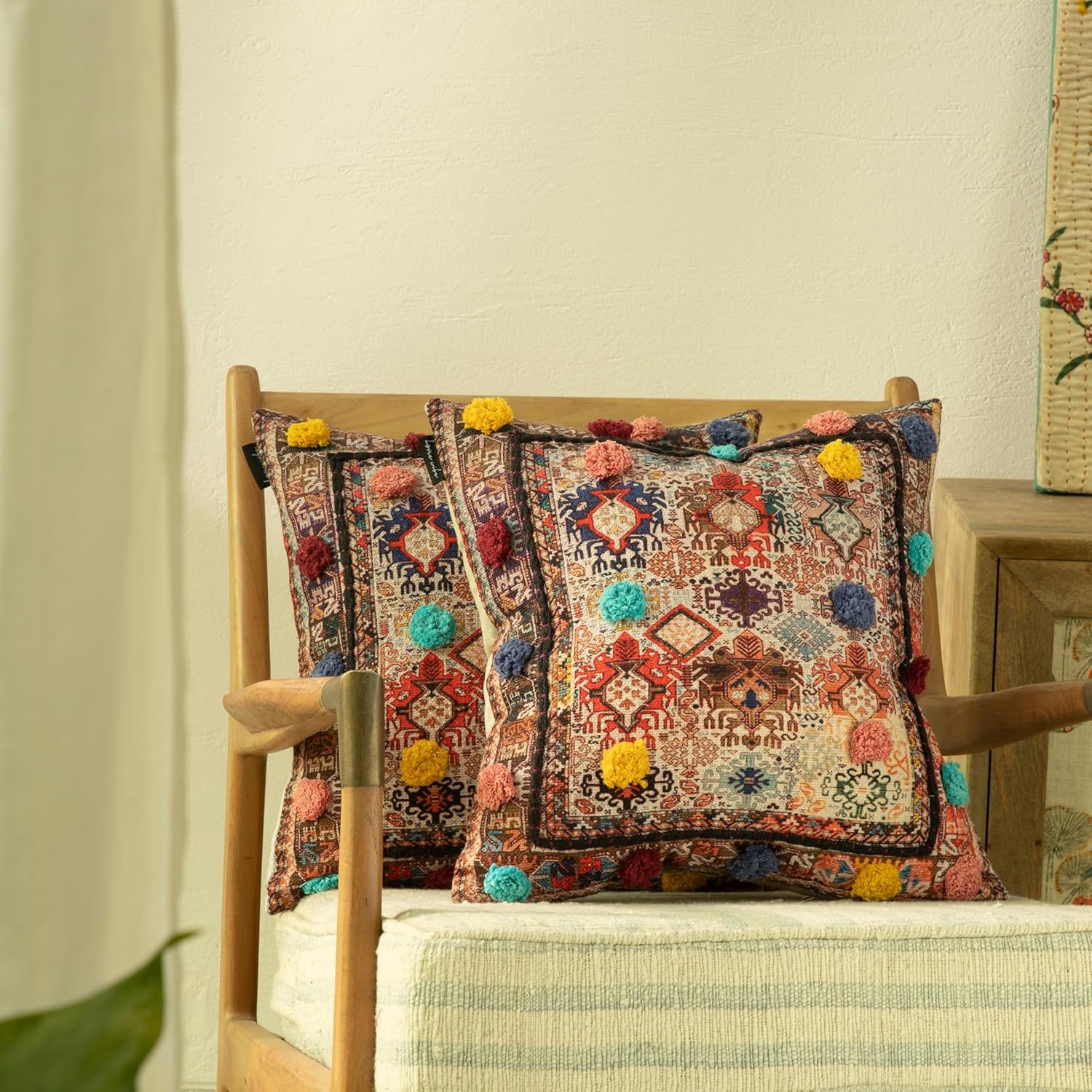 Amazon.com: HOME WIBE Geometric Bohemian Kilim Moroccan Cotton Vintage ...