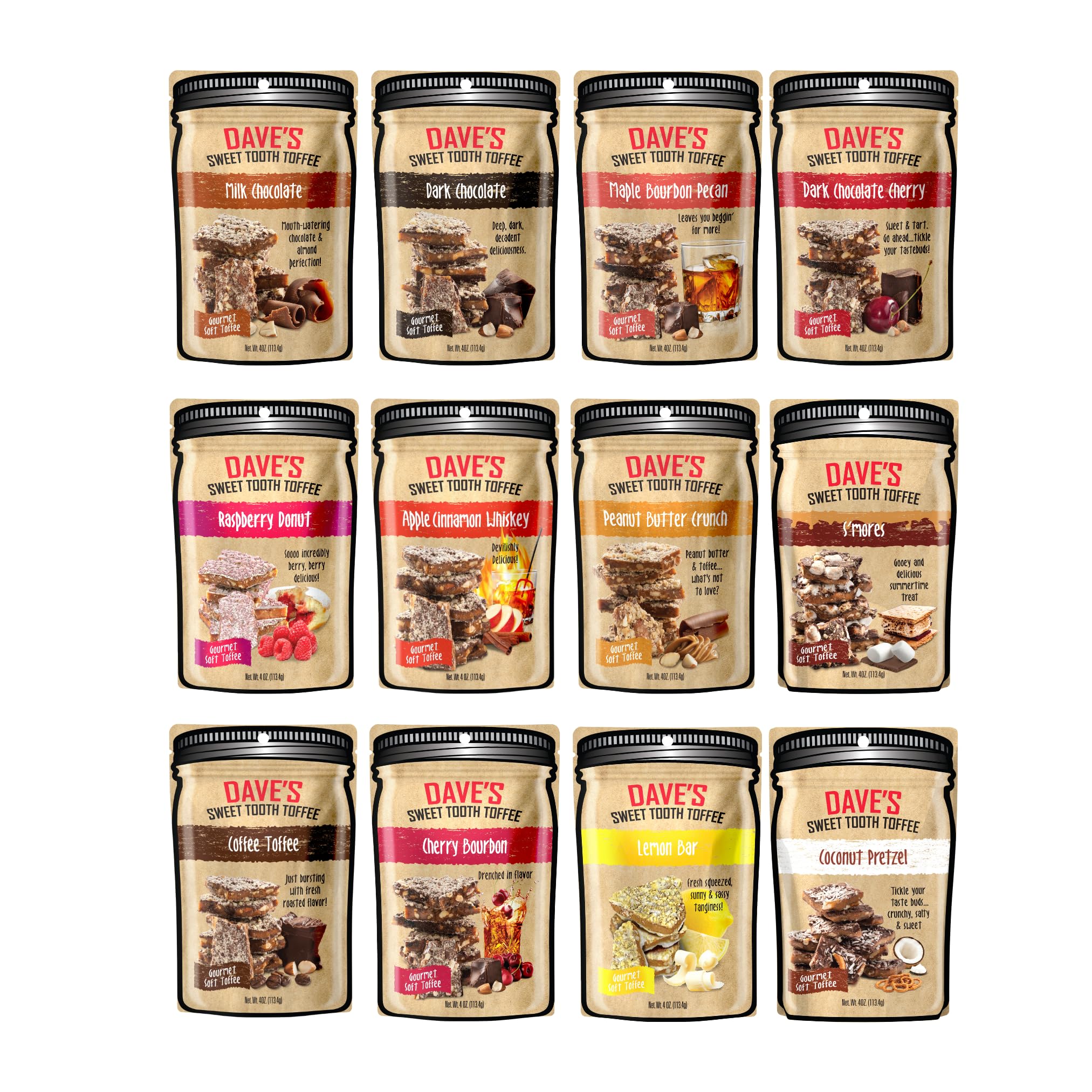 Amazon.com : Dave’s Sweet Tooth Toffee Collection: A Flavor Journey ...