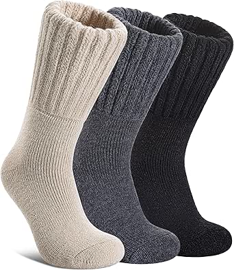Amazon.com: DYW Womens Merino Wool Boot Socks Thermal Thick Winter Warm ...