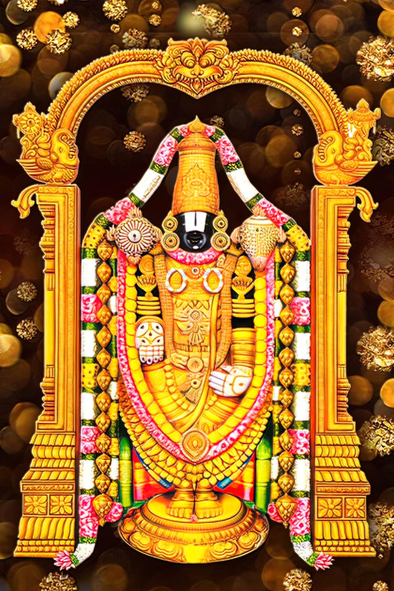 Wallpics Tirupati Balaji Lord Venkateswara Swamy Hindu Religious Vinyl ...