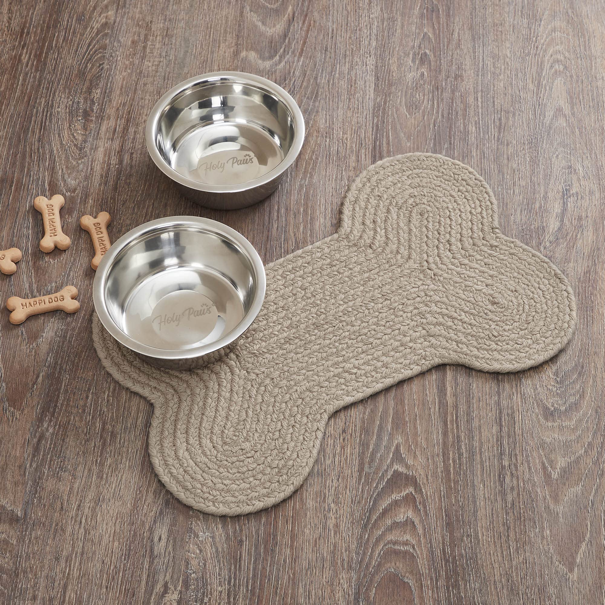 Amazon.com: VHC Brands Indoor/Outdoor Pet Food Mat for Dogs Cats ...