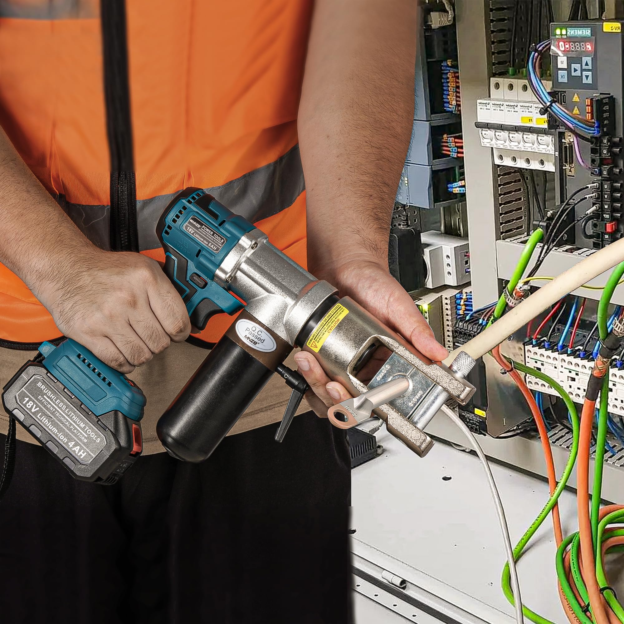 Snapklik.com : MMNZE Electric Hydraulic Cable Lug Crimping Tool Hydraulic Electrical Terminal ...