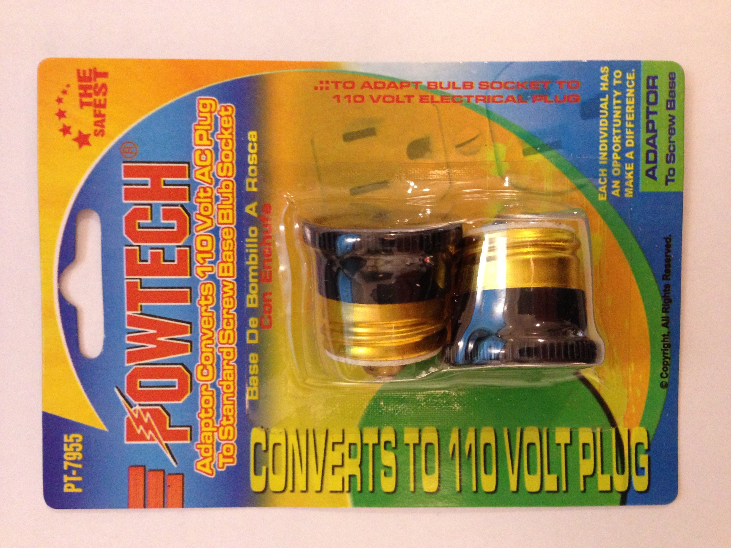 Amazon.com: Trisonic Socket Adapter, Converts 110V AC Plug to Edison ...