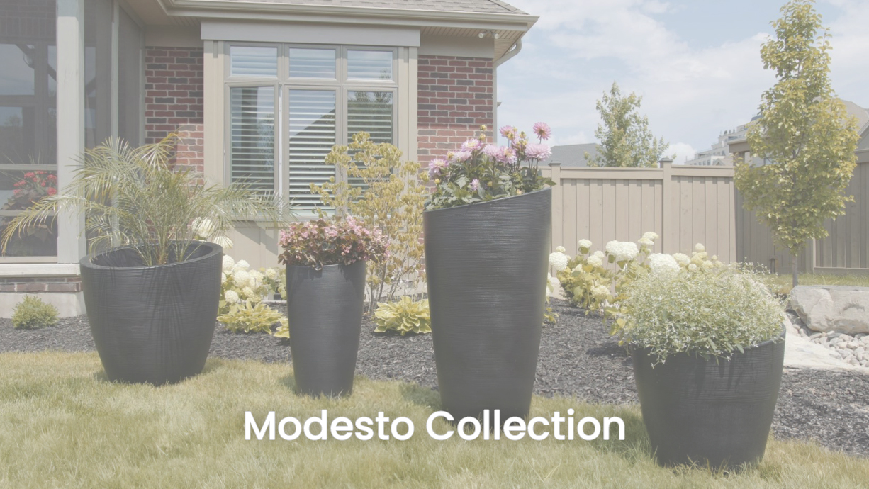 Multi Tone Tall Outdoor Planters Modern Extra Tall (Over 24") Planters