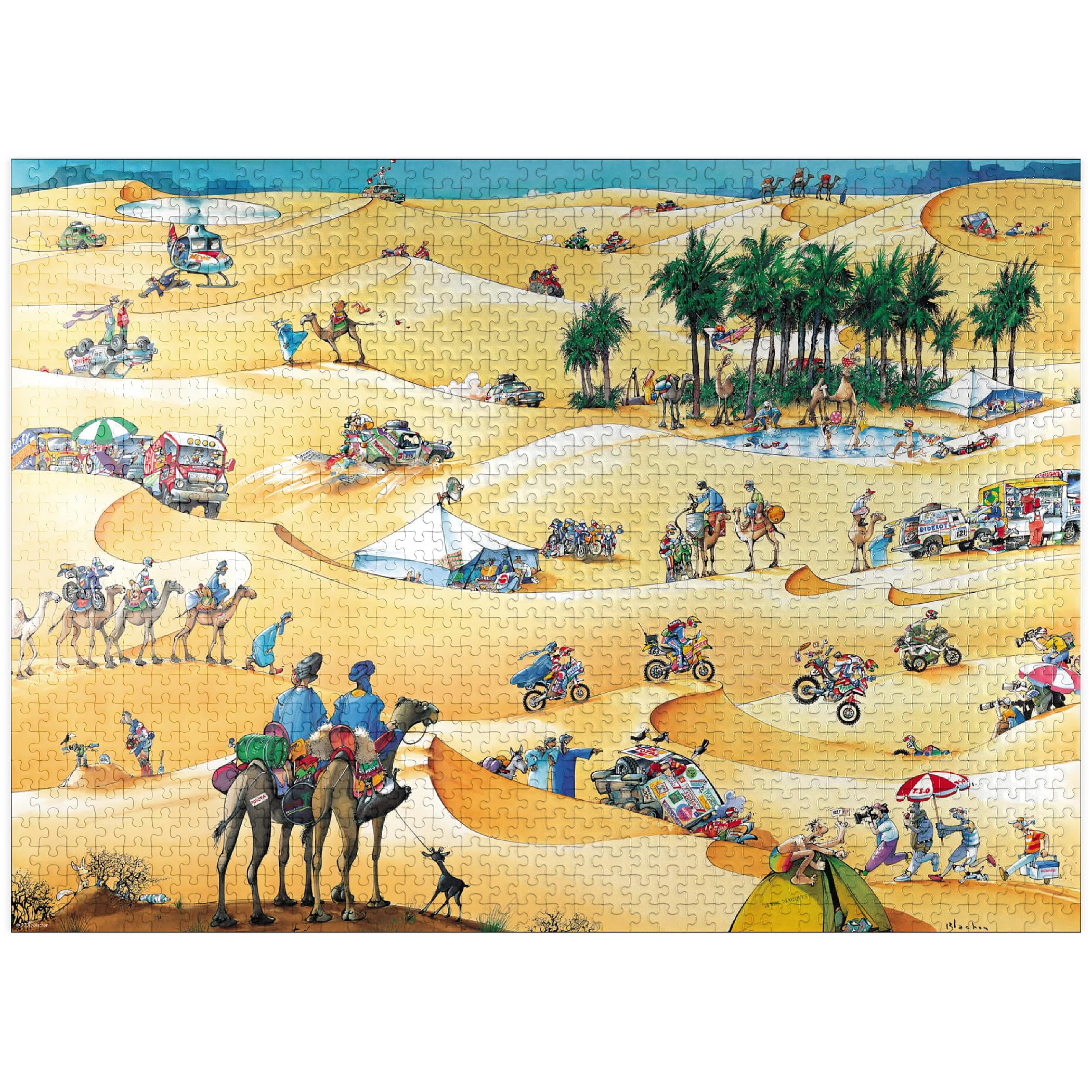 Amazon.com: MyPuzzle Paris-Dakar - Blachon - Cartoon Classics - Premium ...