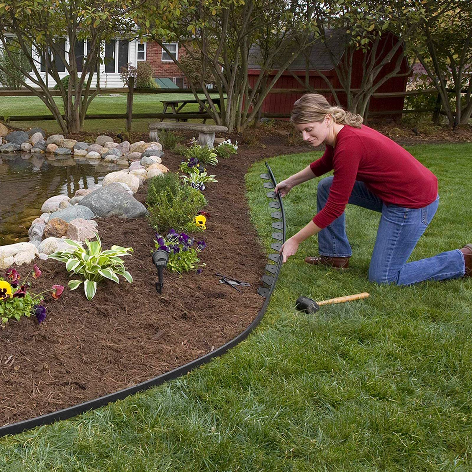 Flexible Landscape Edging Flexible Black Steel Garden Edging Of 16 X