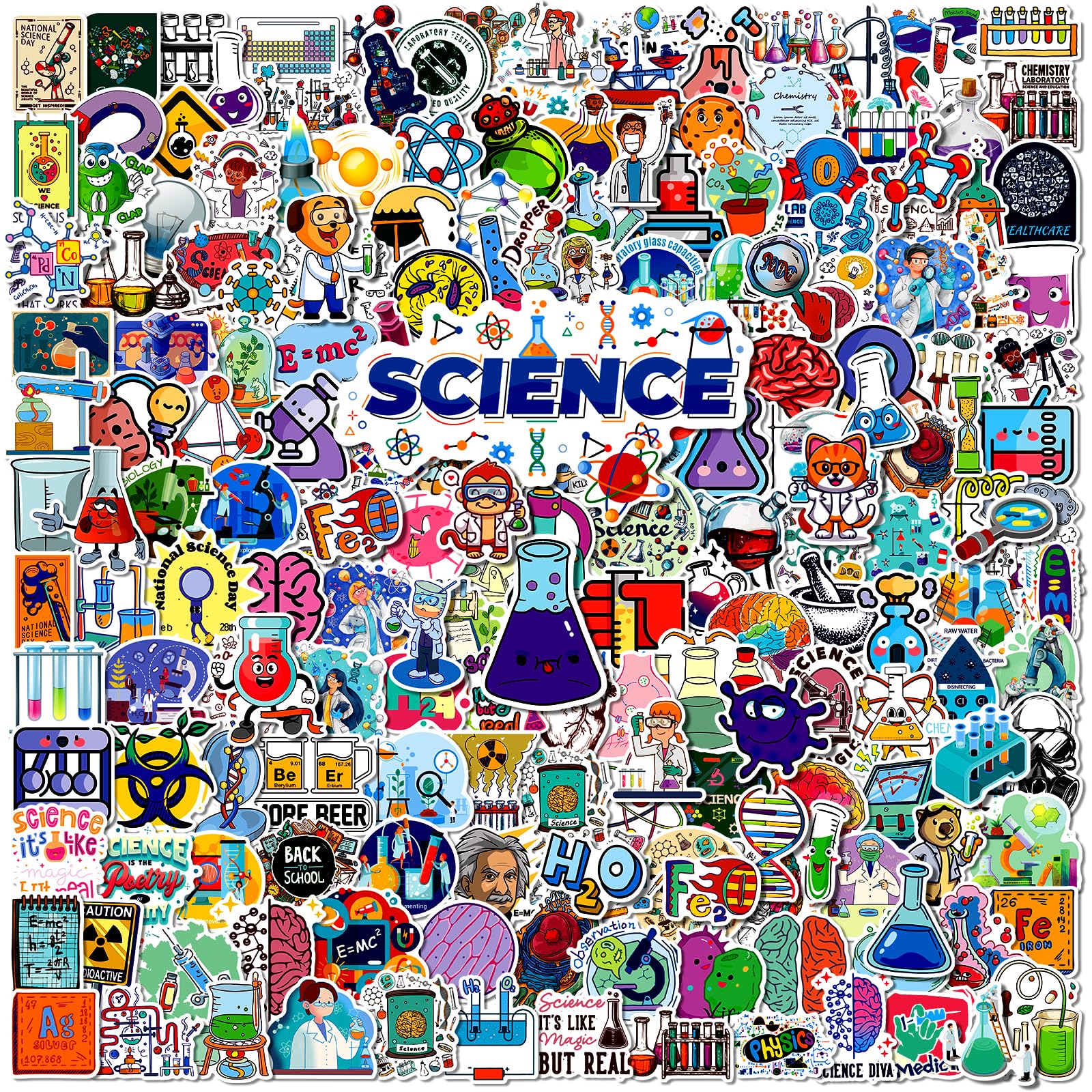 Amazon.com: 400pcs Science Stickers, Science Classroom Decor, Science ...
