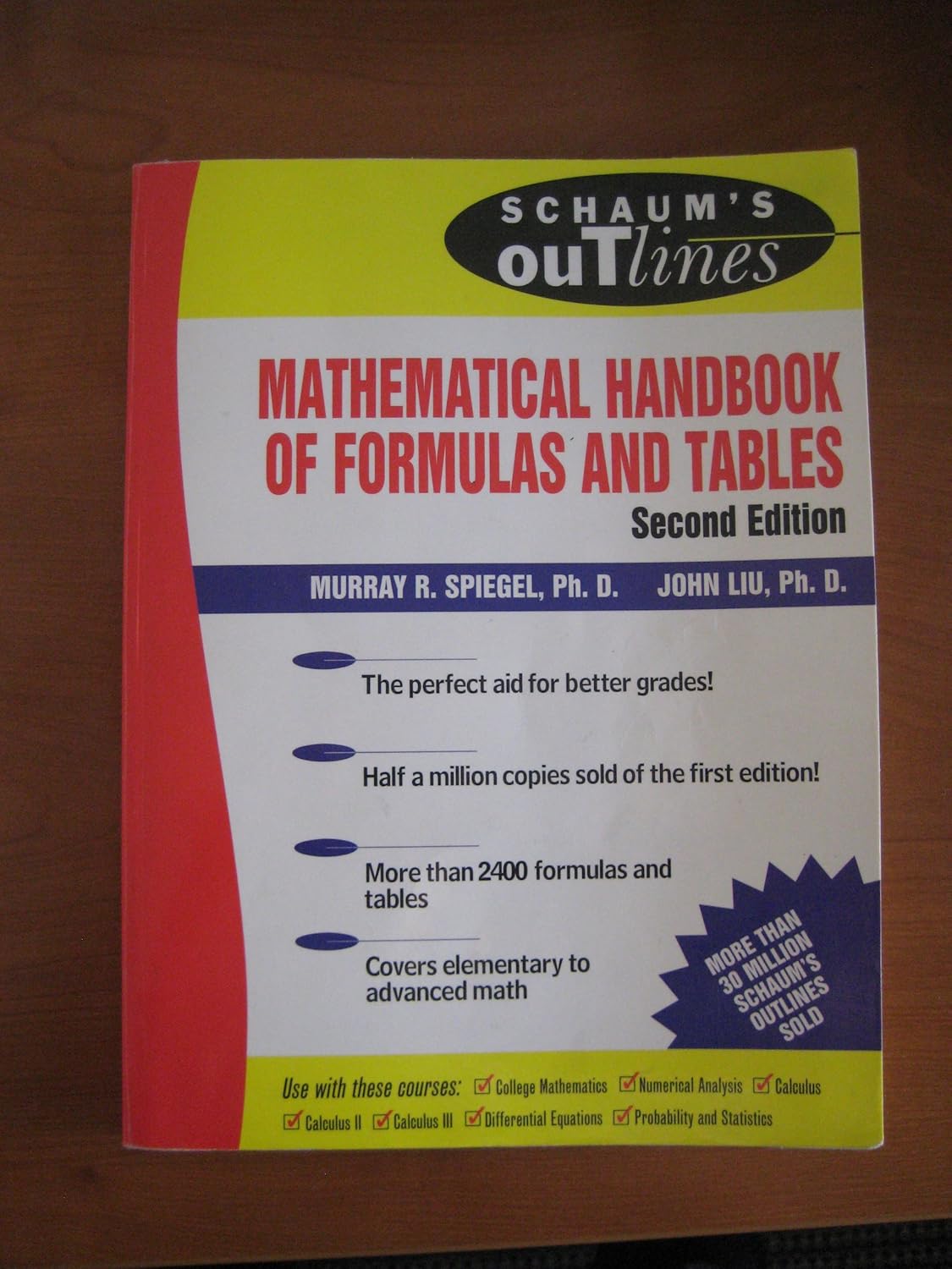 Schaum's Mathematical Handbook of Formulas and Tables (Schaum's Outlines): Amazon.co.uk: Spiegel ...