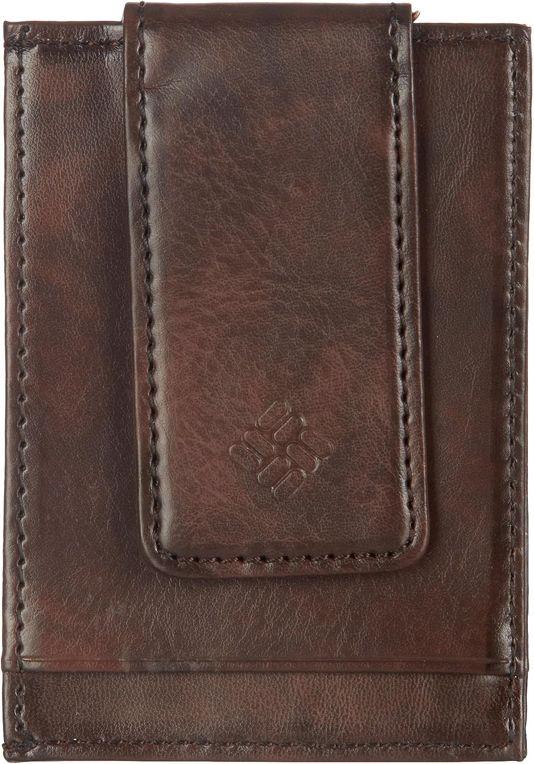 Columbia Men's Card Case Wallet With Magnetic Money Clip, Brown, One ...