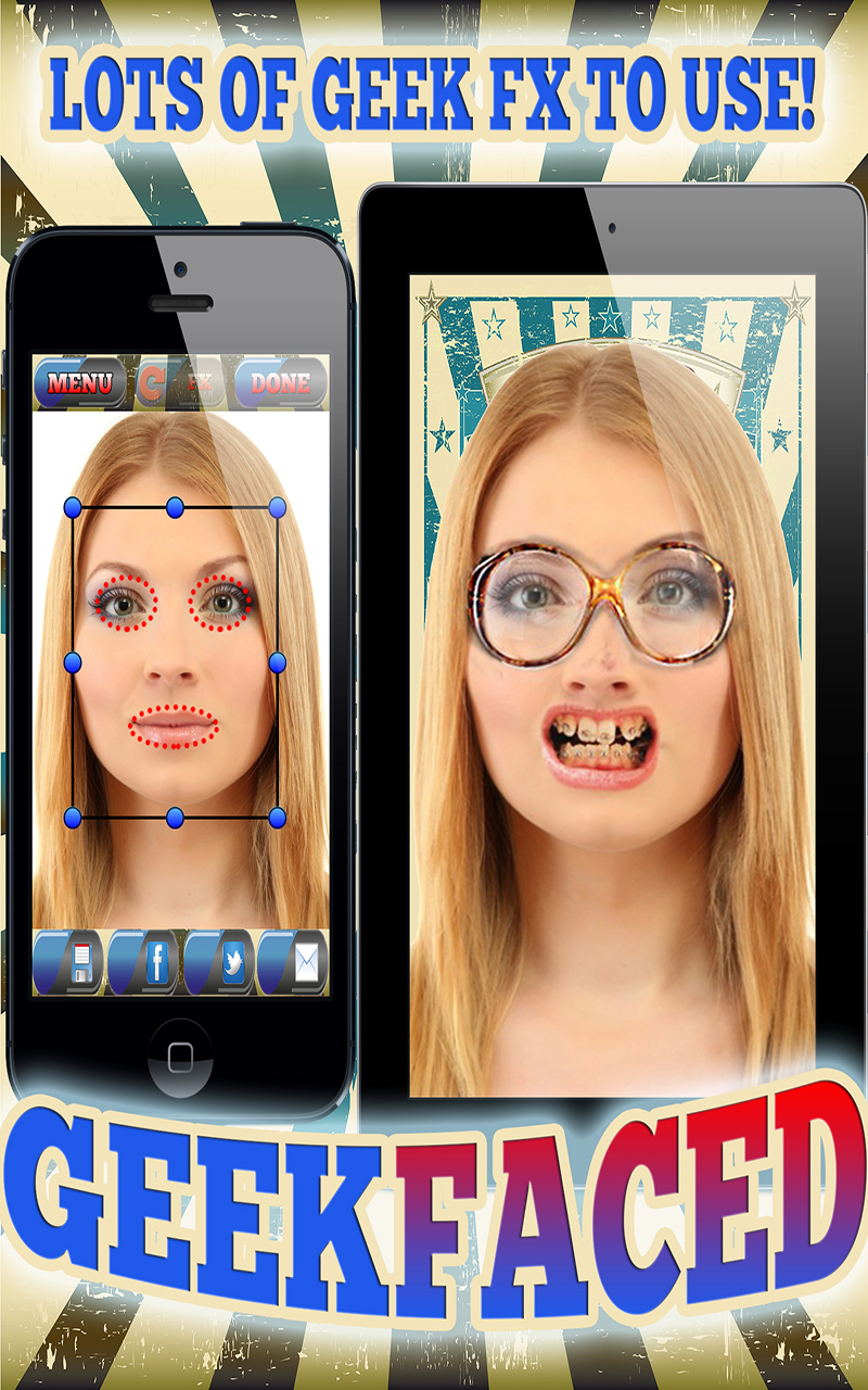 GeekFaced - The Geek Face Filter Photo FX Morph Booth - App on Amazon ...