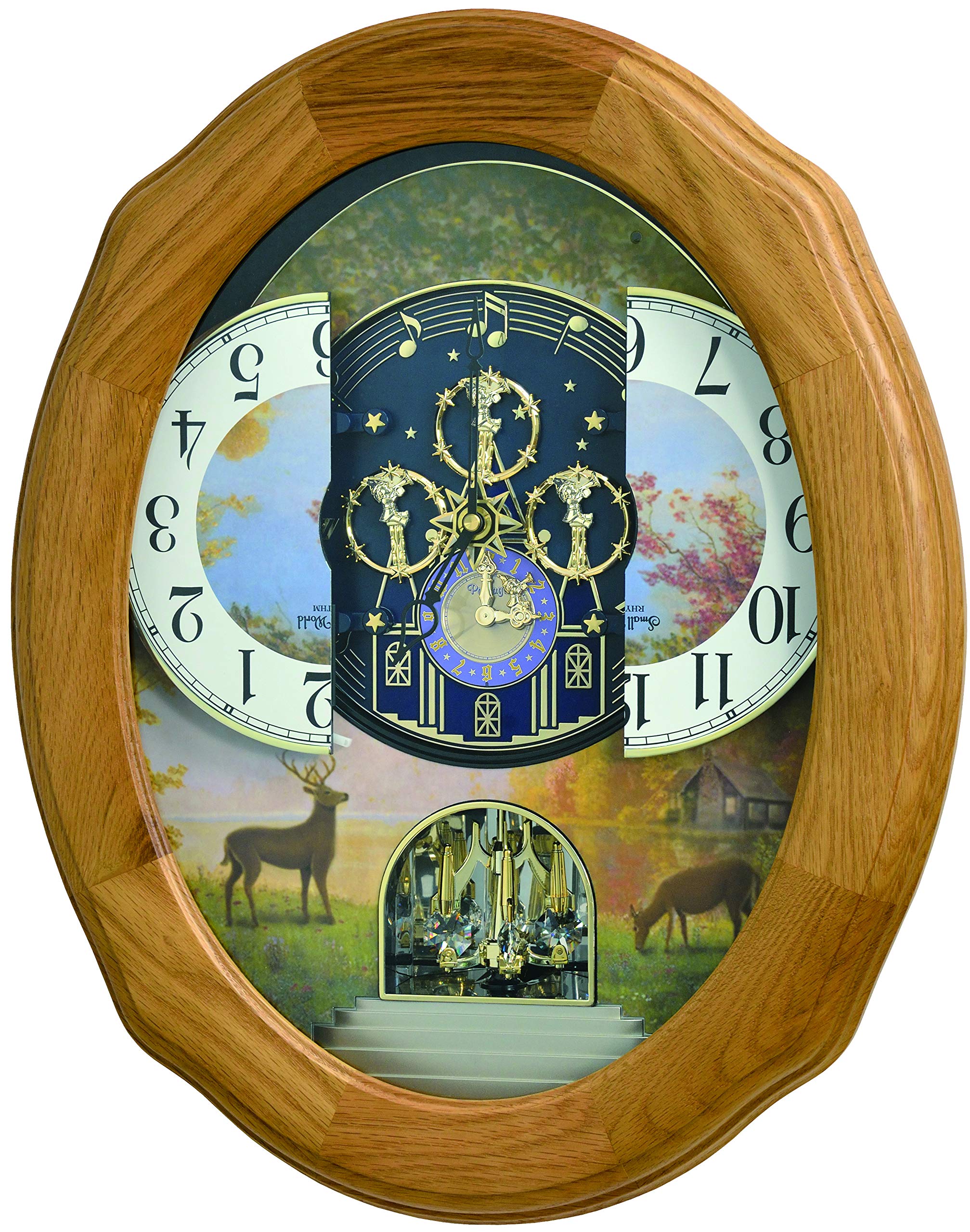 Snapklik.com : Rhythm Clocks "Joyful Sunset" Magic Clock Motion