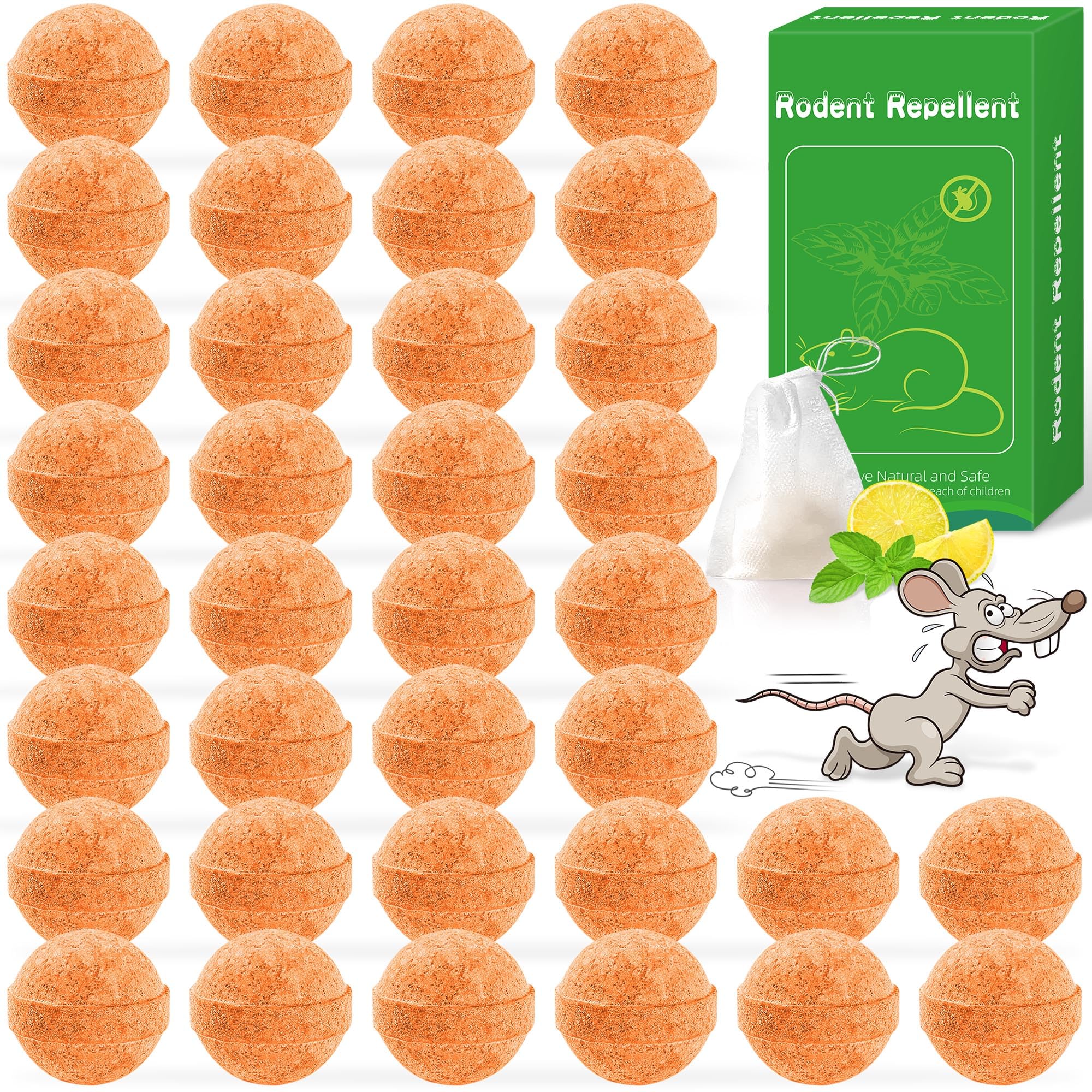 Amazon.com: 36PCS Mouse Repellent Ball Peppermint Oil for Rodents ...
