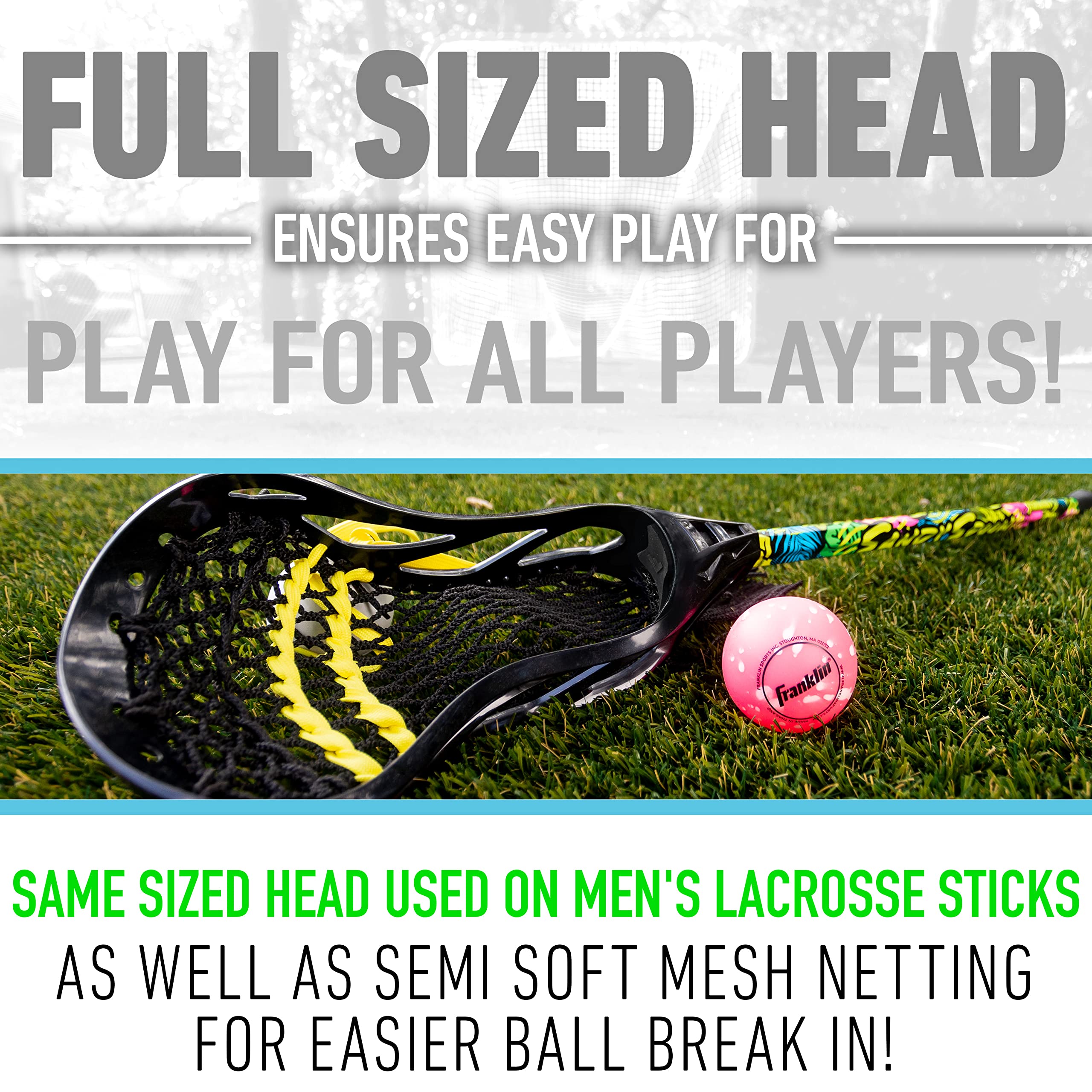 Snapklik.com : Franklin Sports Mini Lacrosse Stick - Sandy Spoon Mini ...
