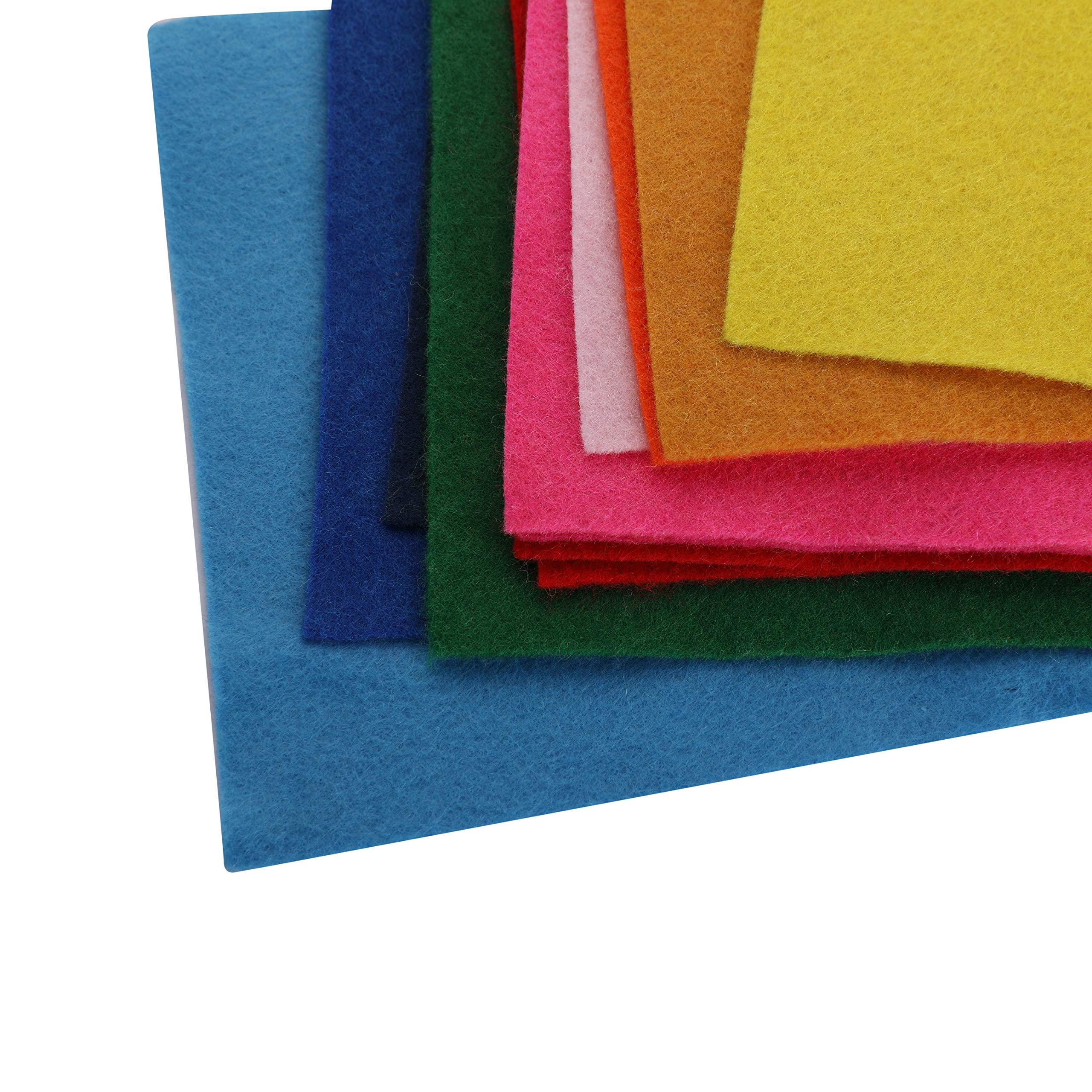 Buy Felt Sheets - Multi Color Variety Pack - 40 Pieces - 15 cm x 15 cm ...