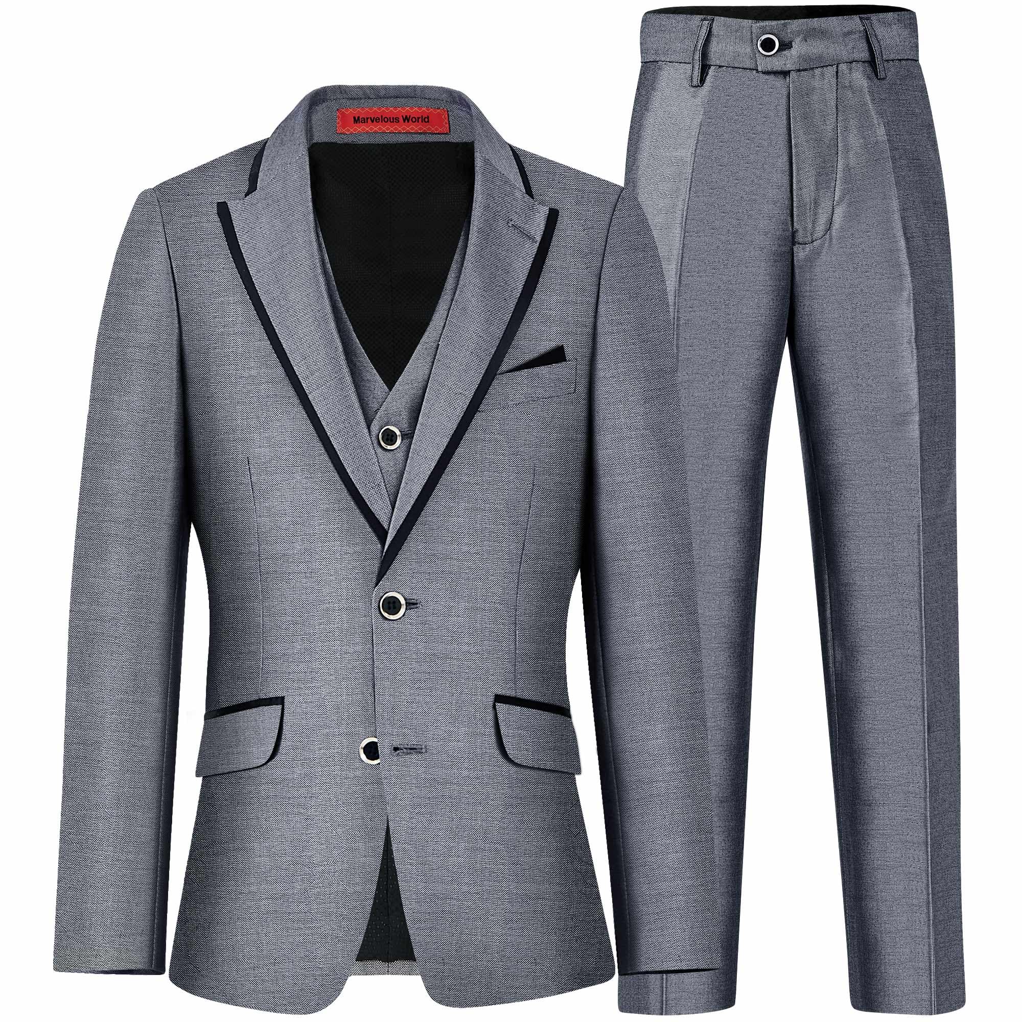 Snapklik.com : Marvelous World Boys Formal Slim Fit Suit Set
