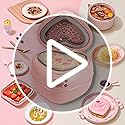 Amazon.com: Pink Rice Cooker, Heart Shaped Rice Cooker, Portable 6 In 1 ...