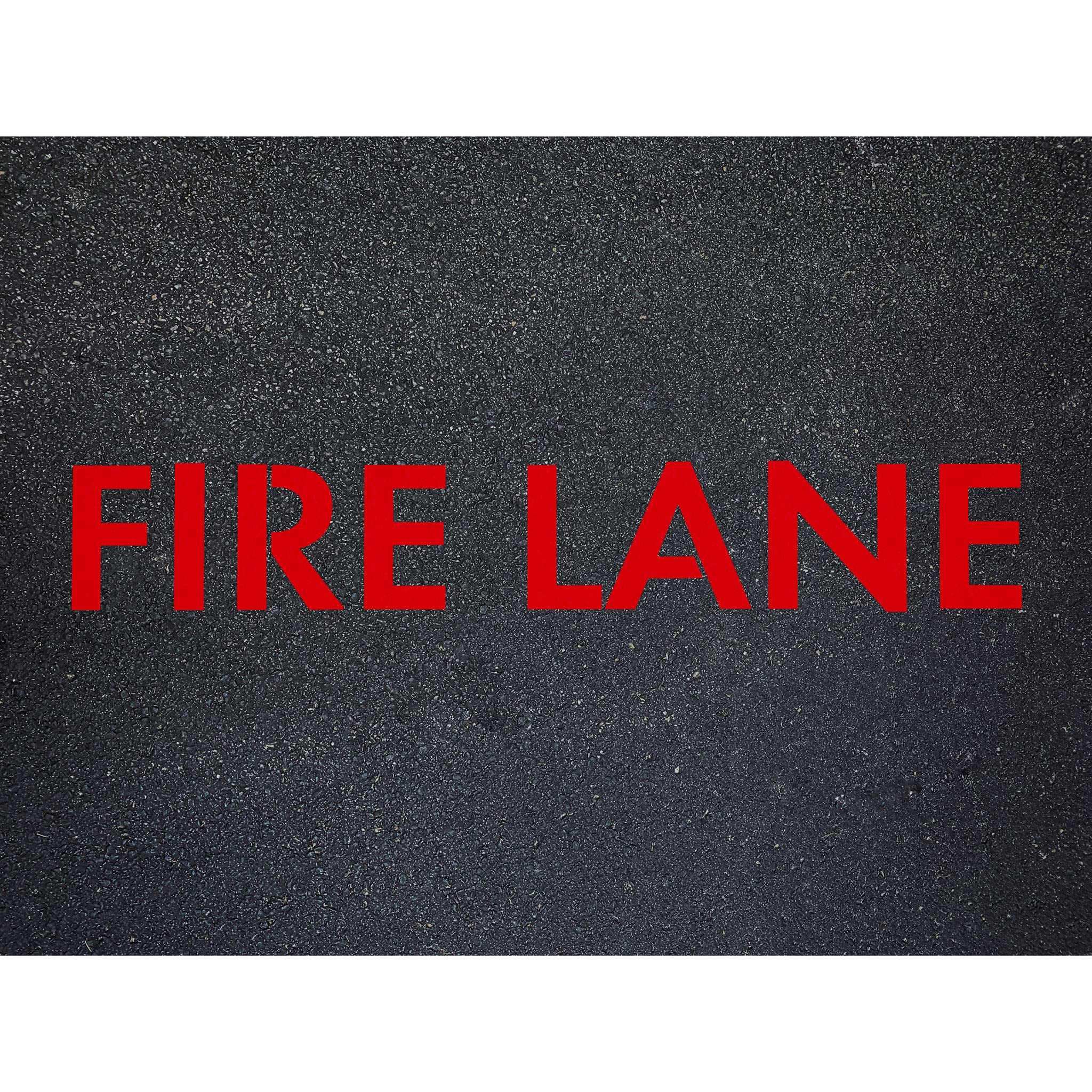Snapklik.com : APS 4" FIRE Lane Stencil For Parking Lot Parking Lot ...
