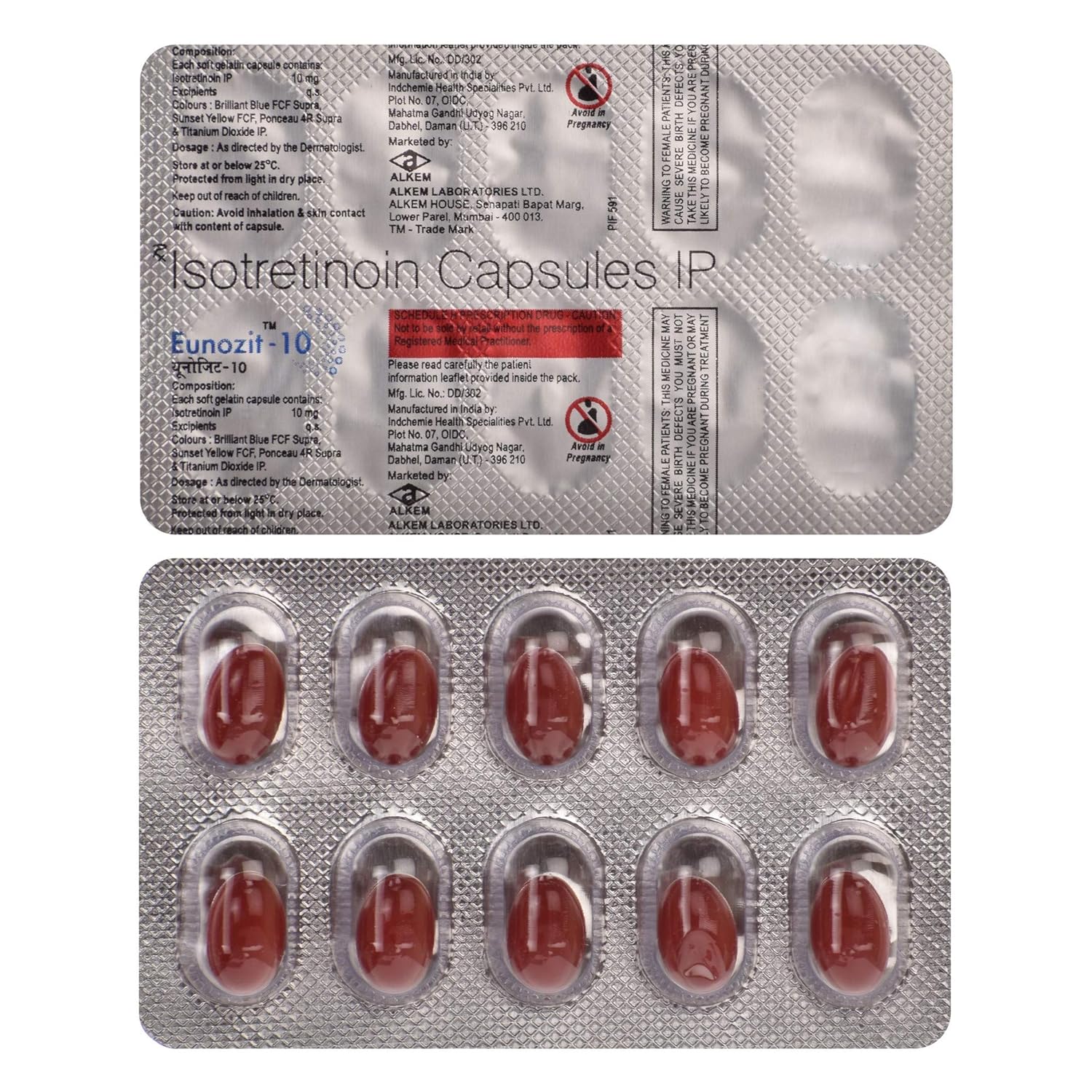 Eunozit 10 - Strip of 10 Capsules : Amazon.in: Health & Personal Care