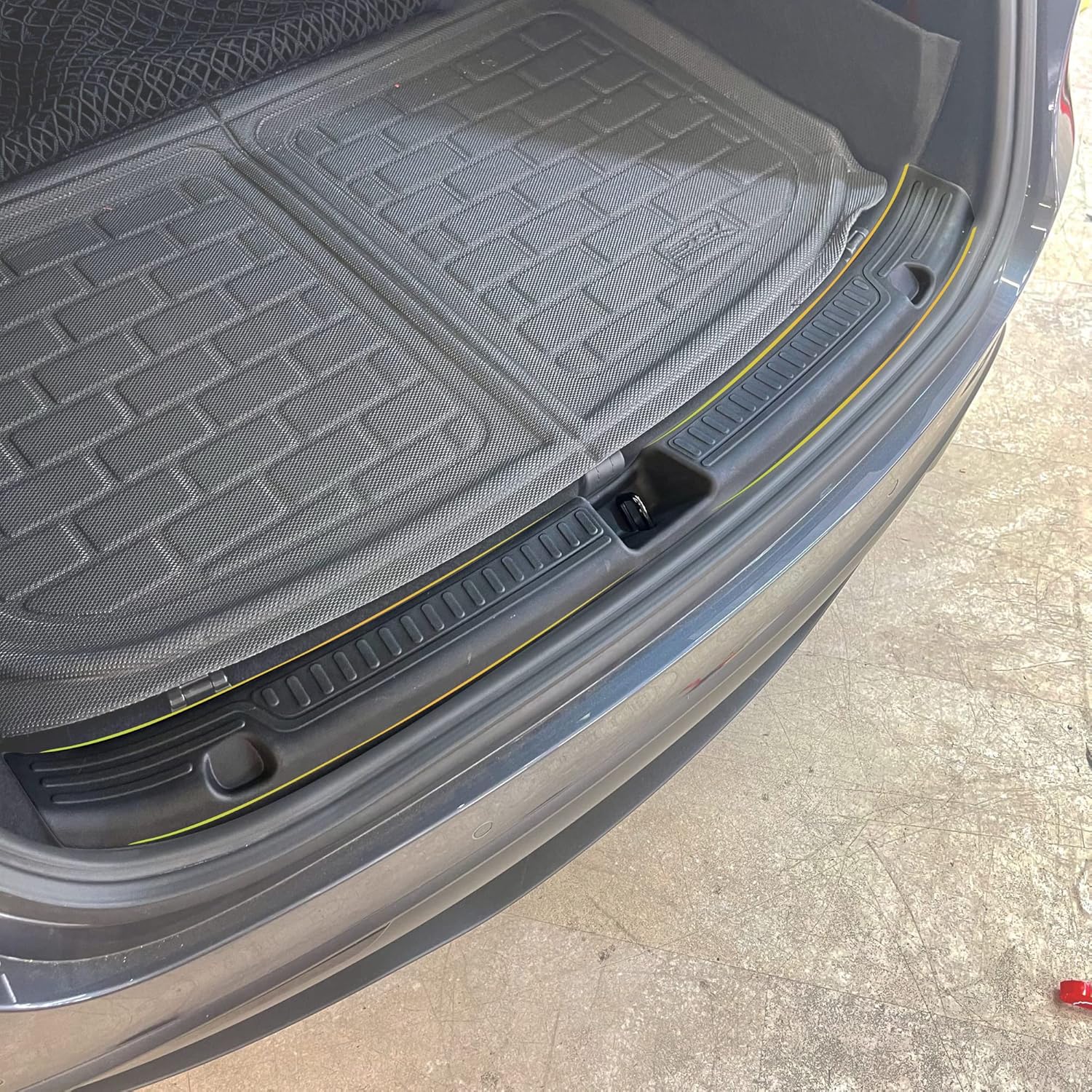 Amazon.com: Rear Bumper Guard TPE Trunk Bumper Protector Guard Fit for ...