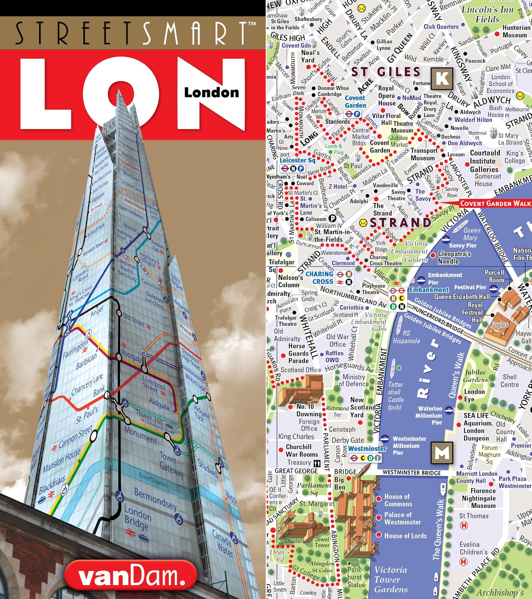 Streetsmart R London Map By Vandam City Center Street Map | Desertcart ...