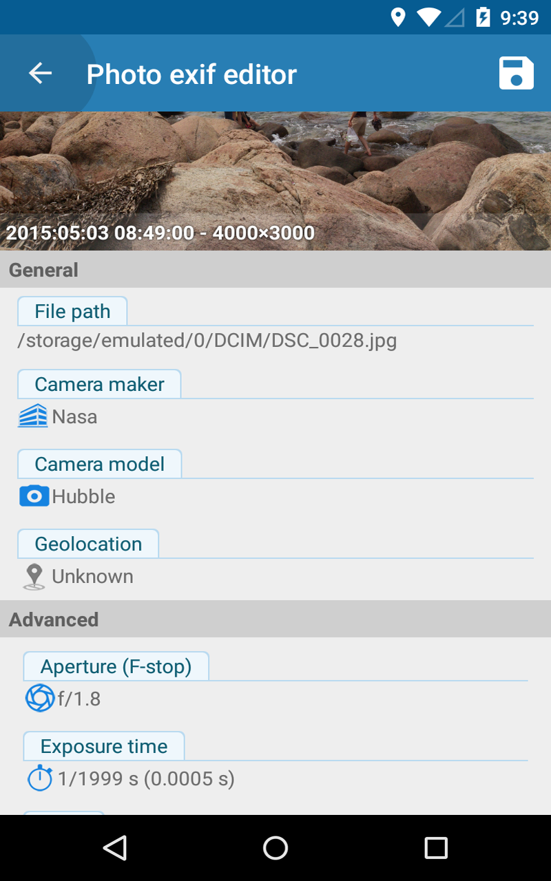 Photo EXIF editor - App on the Amazon Appstore
