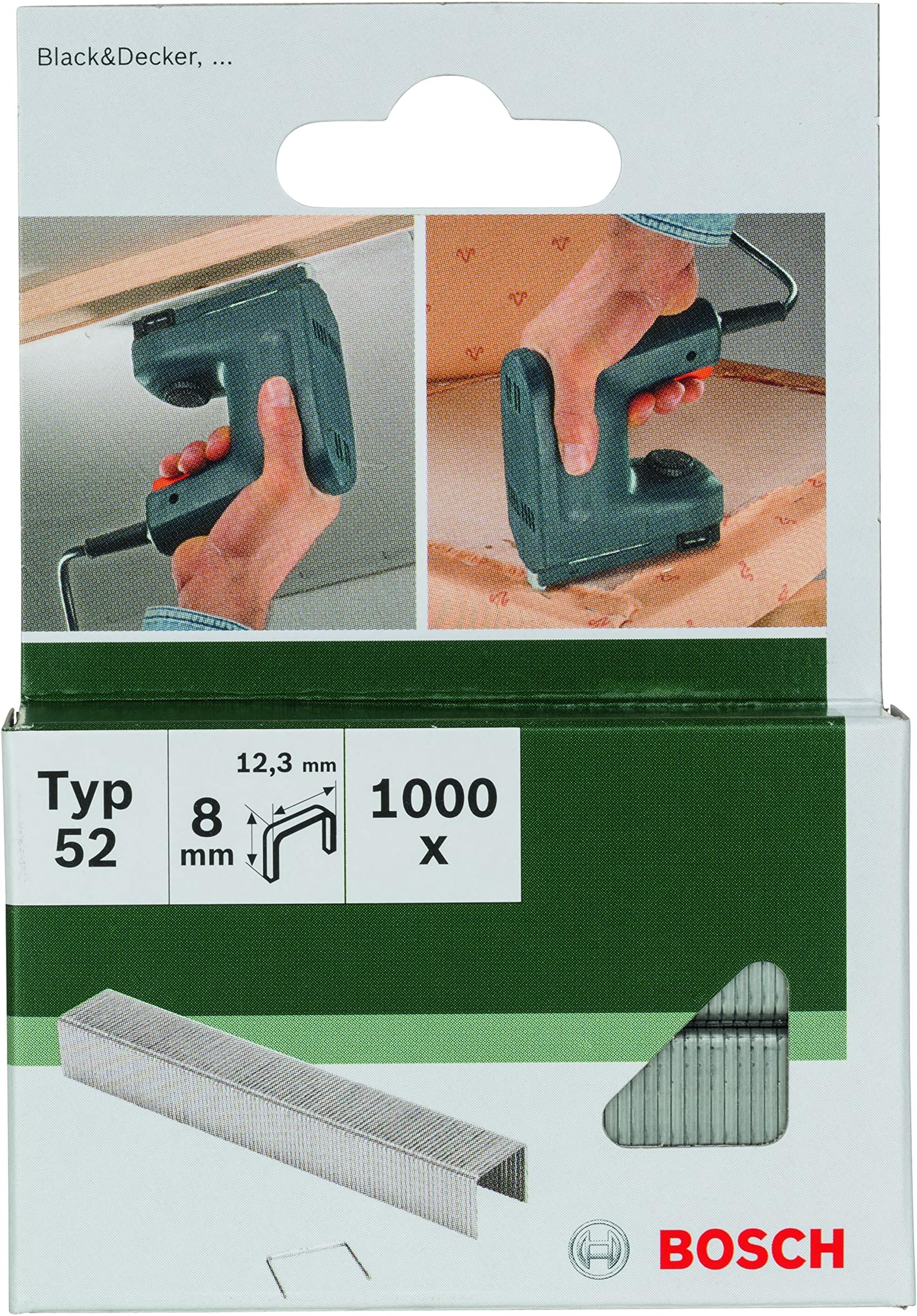 Stanley 1-TRA205T Type A Staples, Silver, 8 mm, Set of 1000 Pieces ...