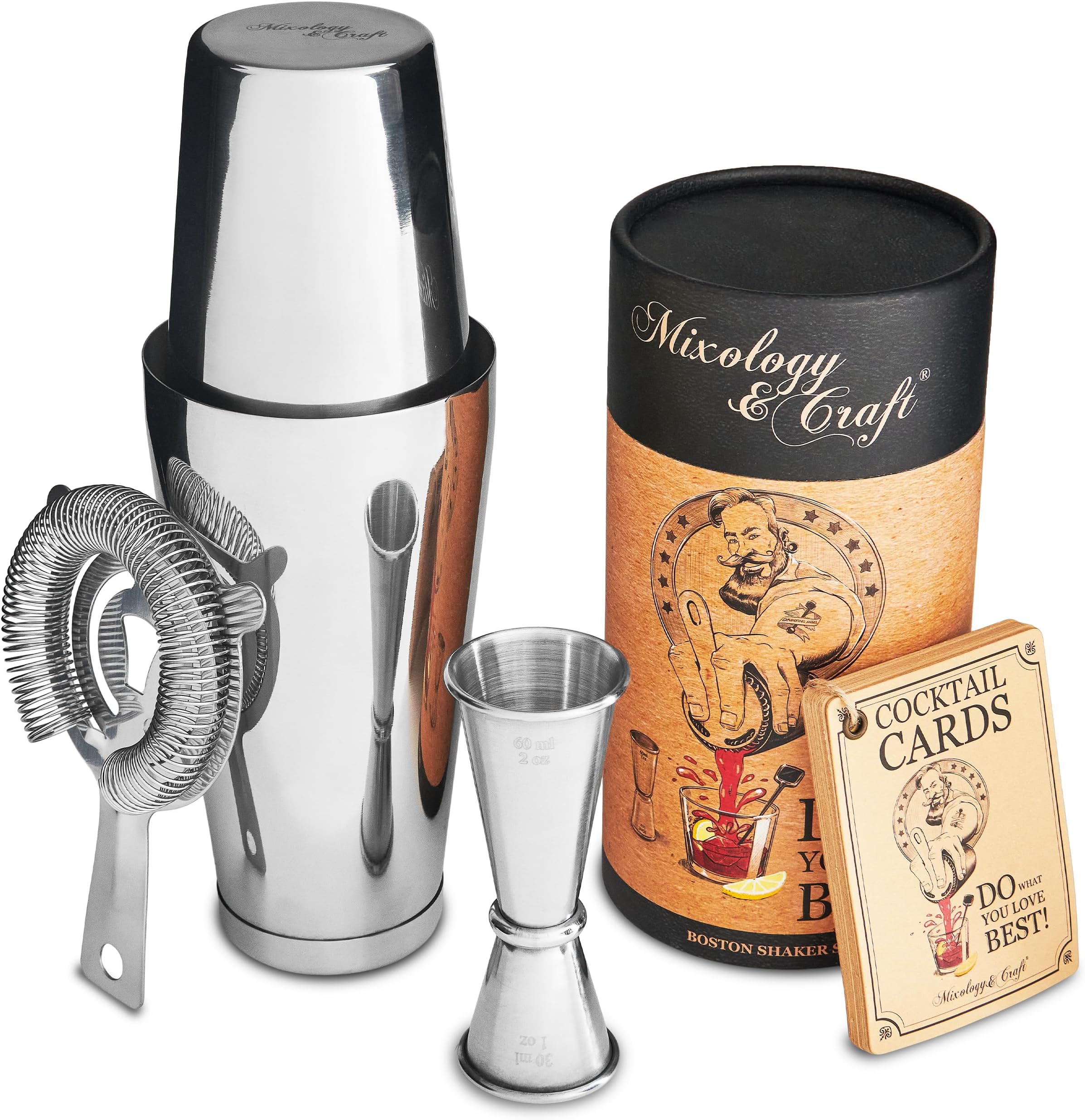 Amazon.com: Cocktail Kingdom® Essential Cocktail Set - Copper-Plated ...