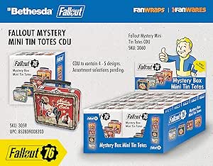 Fanwares Fallout 76 Mini Tin Totes Blind Box Display (10) Boxes Pouches ...